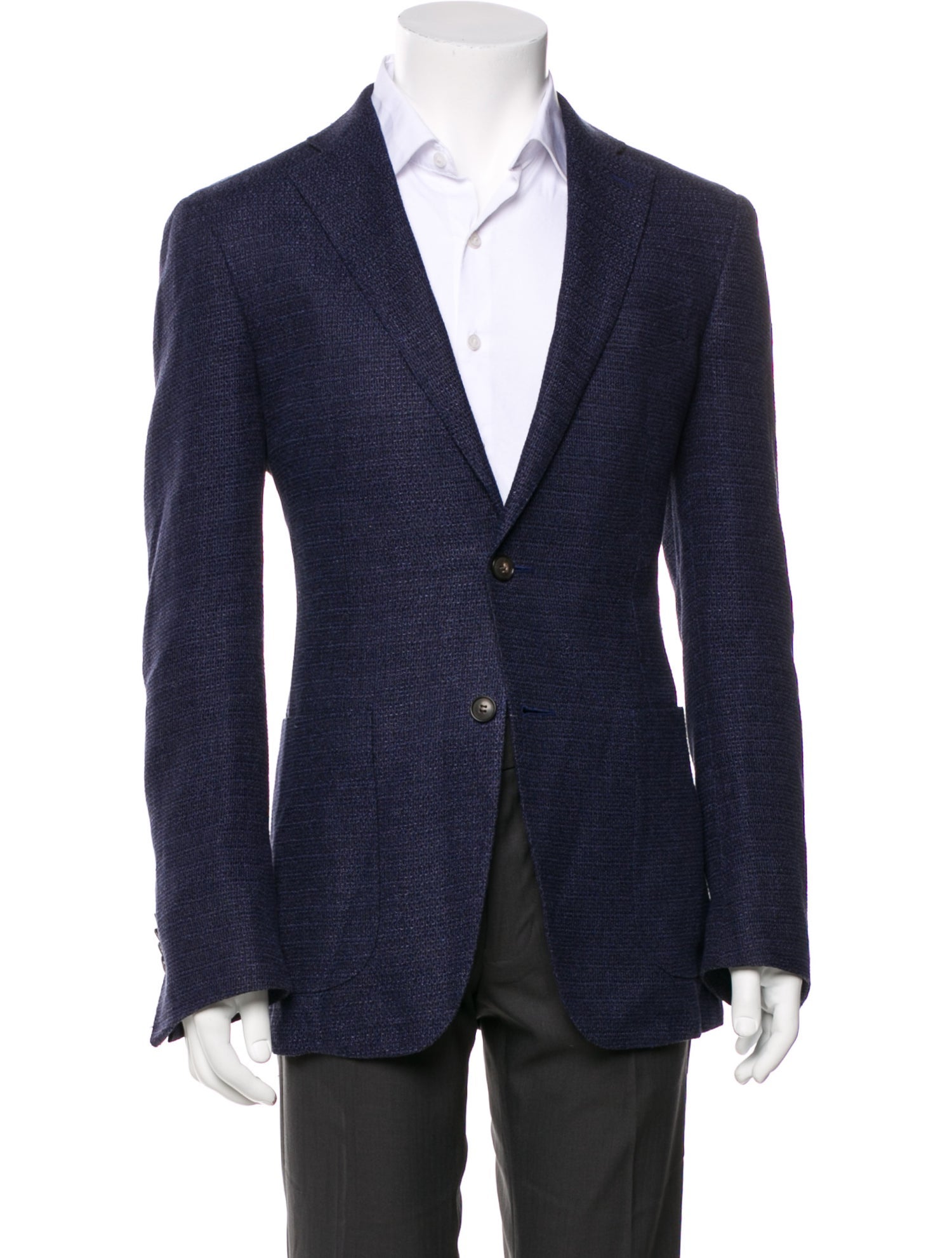 Suitsupply Silk Tweed Pattern Blazer - Blue Suiting, Clothing ...