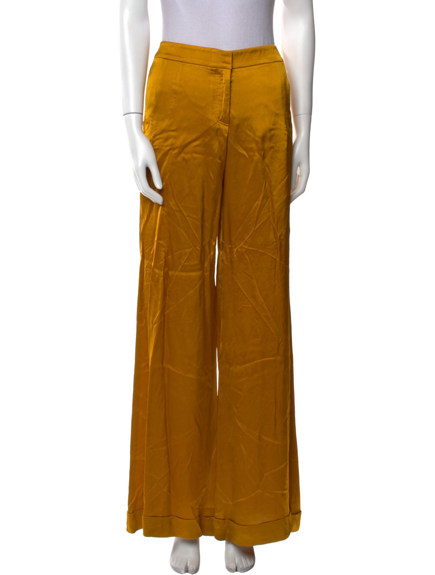 Siyu Wide Leg Pants - Orange, 9.75" Rise Pants, Clothing - WSUIY20260 ...
