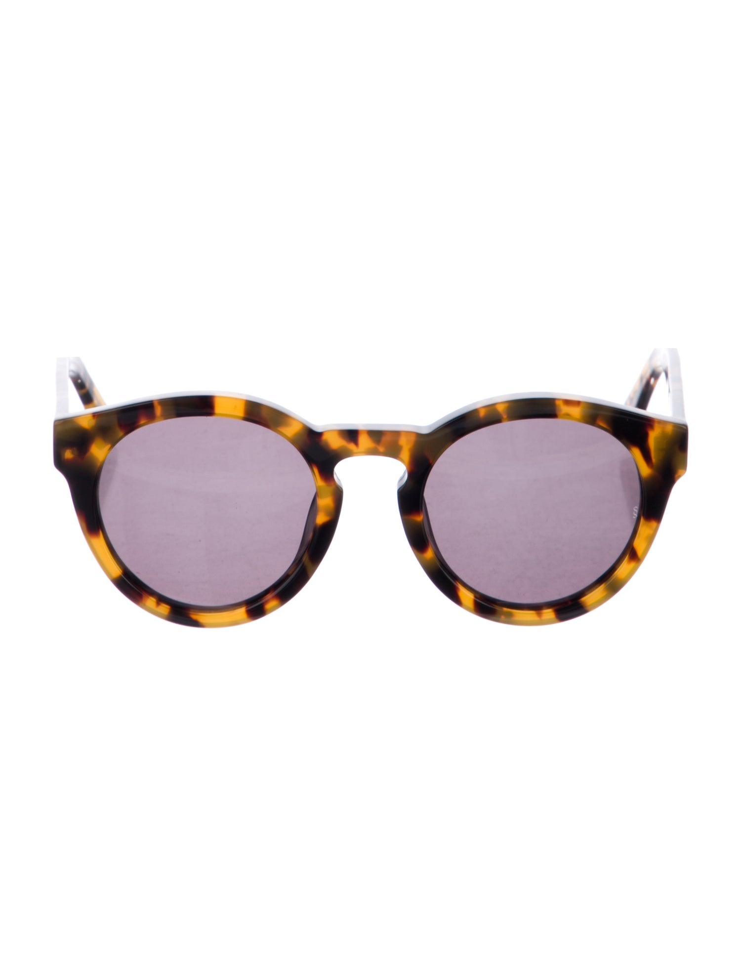 Sunday Somewhere Round Mirrored Sunglasses - Brown Sunglasses ...