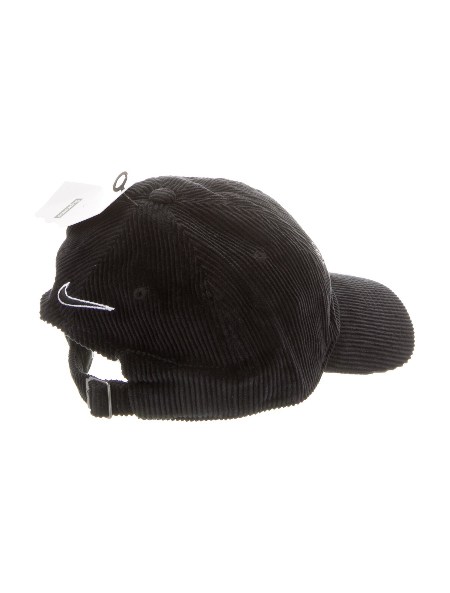 Supreme x Nike Arc Corduroy Hat - Black Hats, Accessories - WSUPN21807 ...