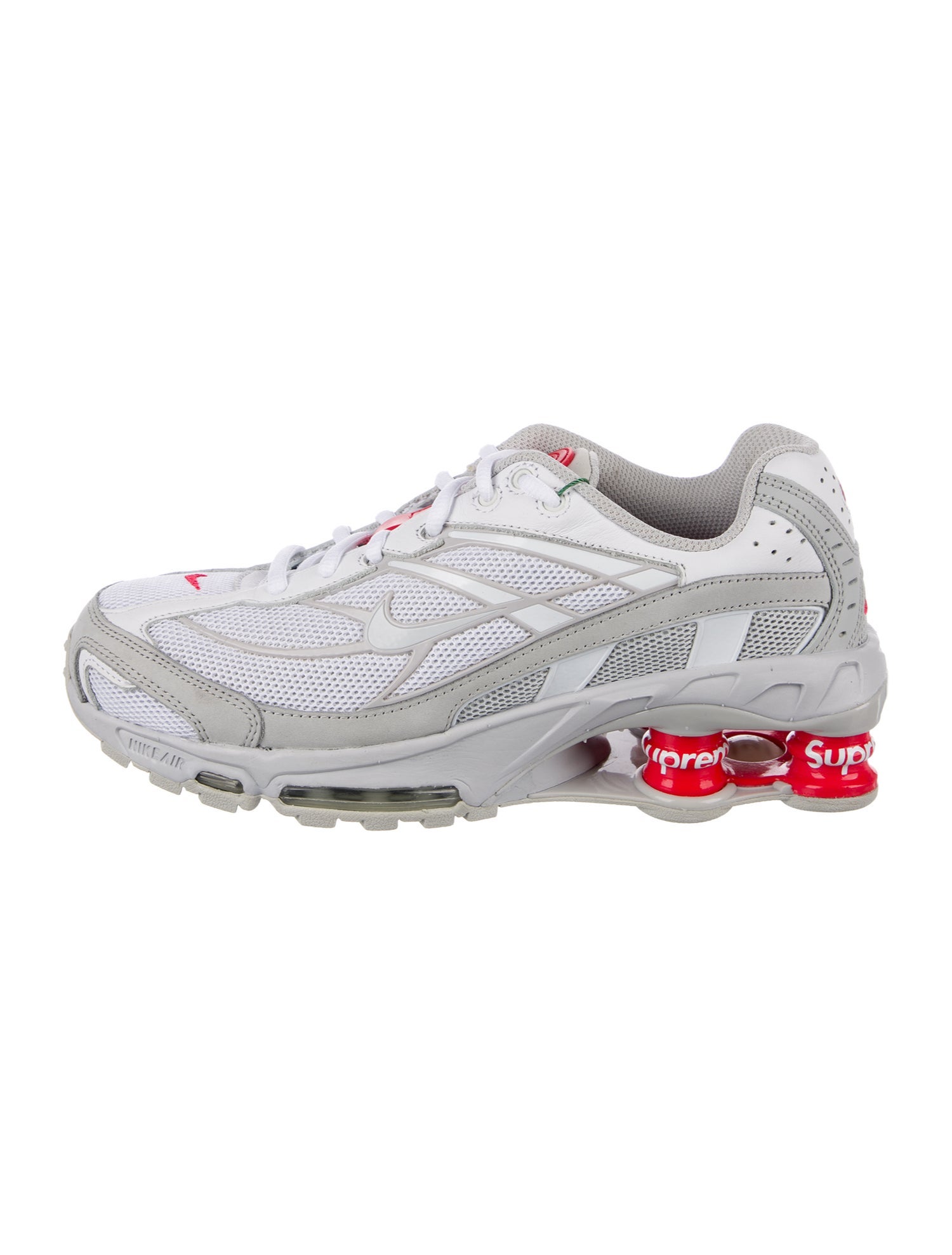 Supreme x Nike Shox Ride 2 SP White Athletic Sneakers - White Sneakers ...