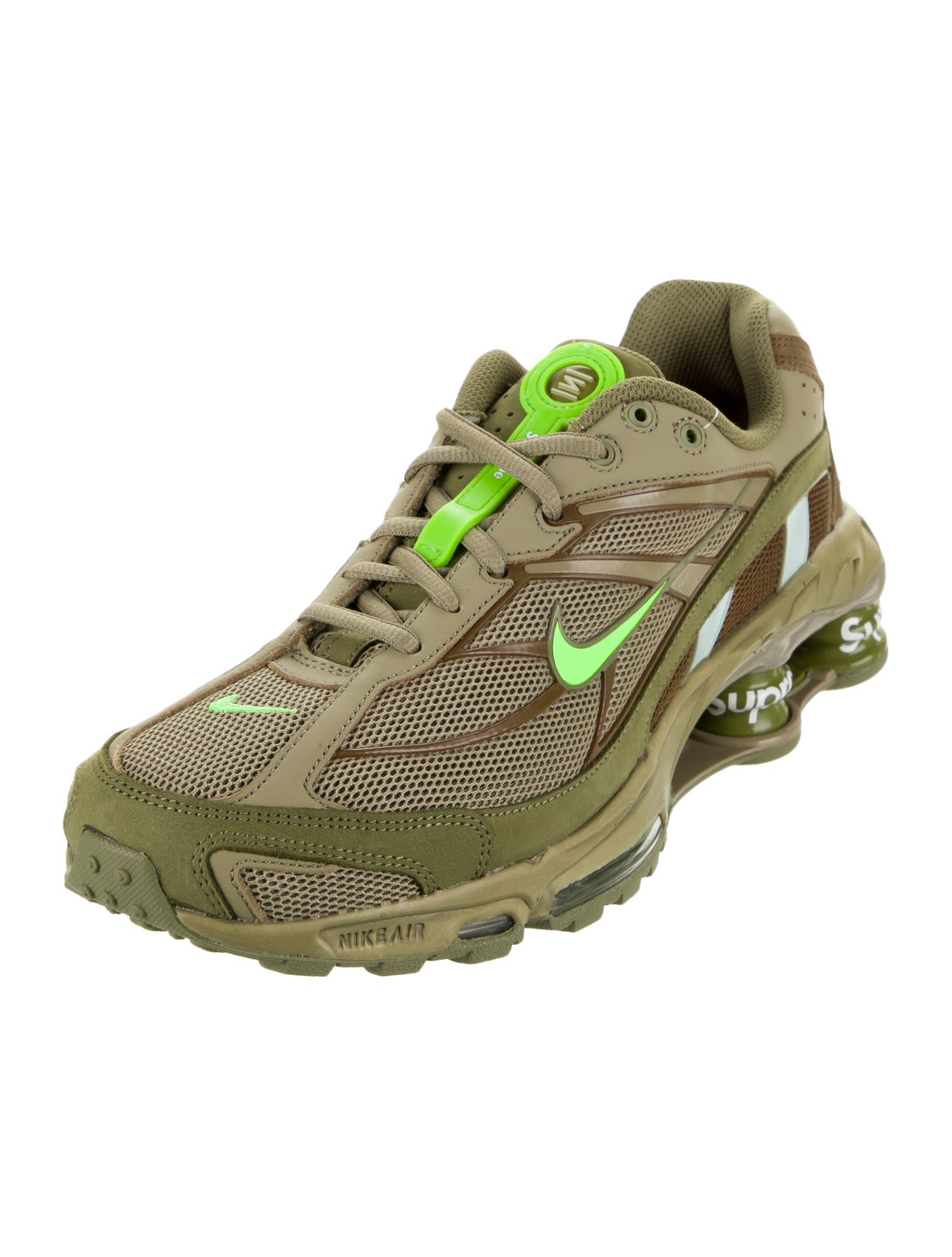 Supreme x Nike Shox Ride 2 SP 'Olive' Athletic Sneakers - Green ...