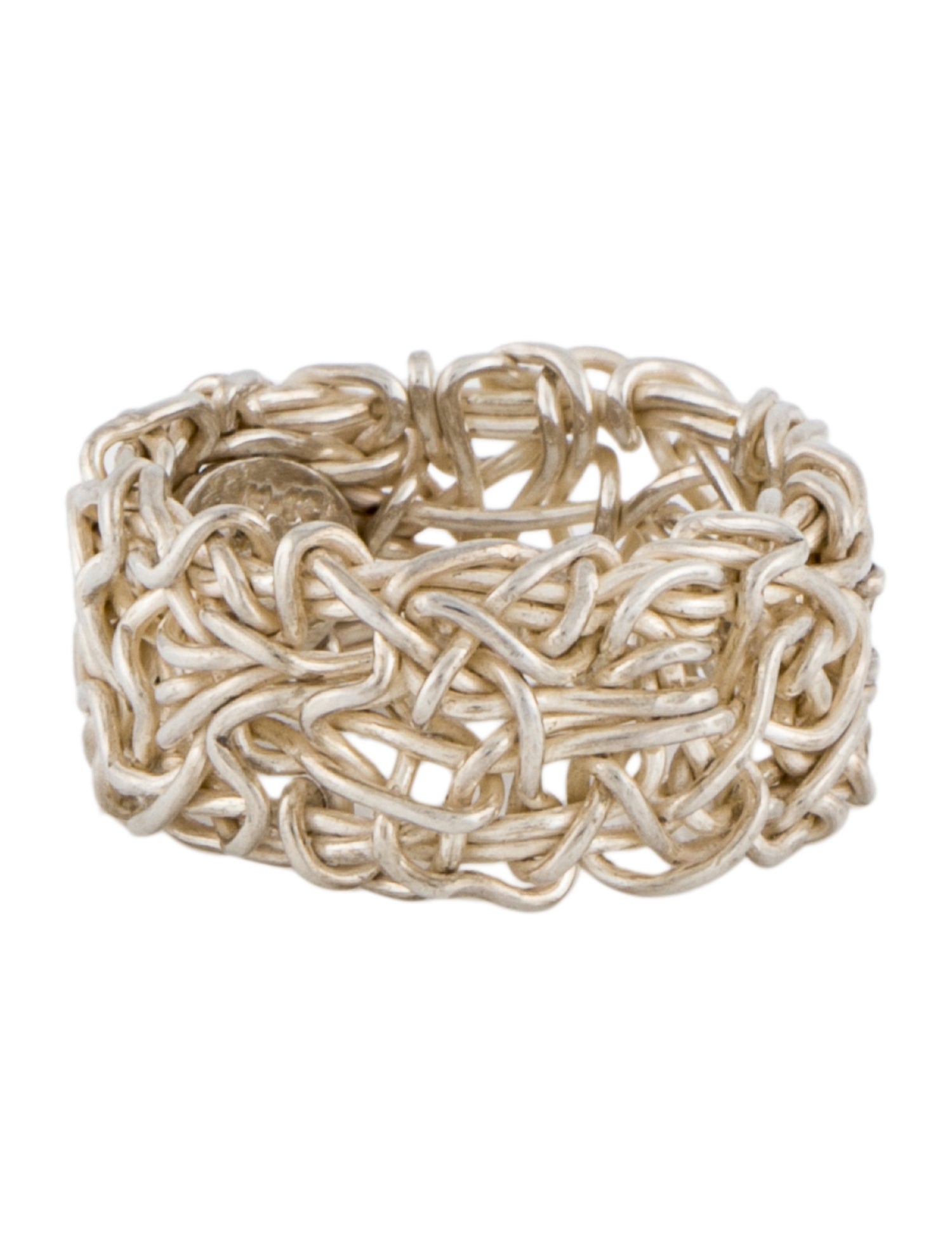 Tane Mexico 1942 Interwoven Metal Band Ring - Sterling Silver Band ...