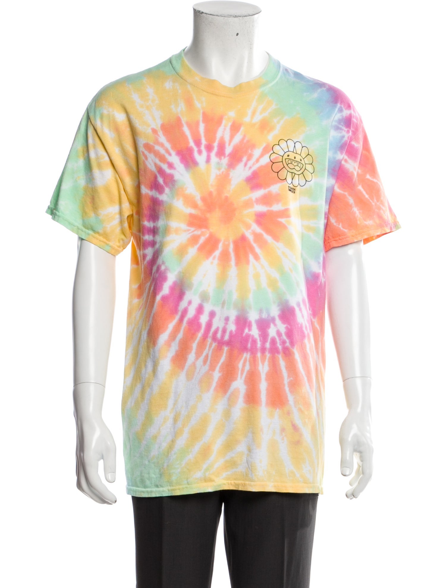 Takashi Murakami x Complexcon Tie-Dye Print Crew Neck T-Shirt - Yellow ...