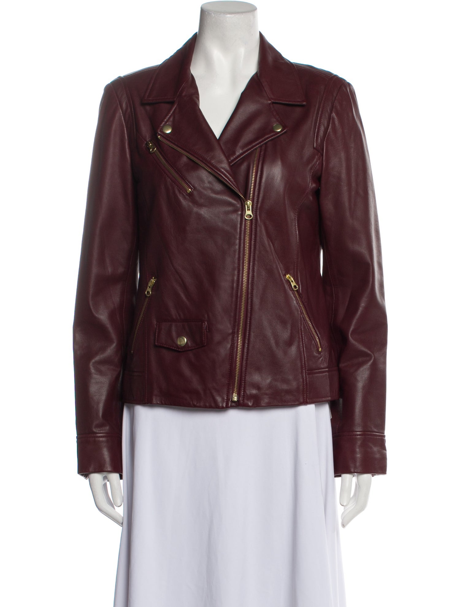 Truth and Pride Leather Biker Jacket - Red Jackets, Clothing ...