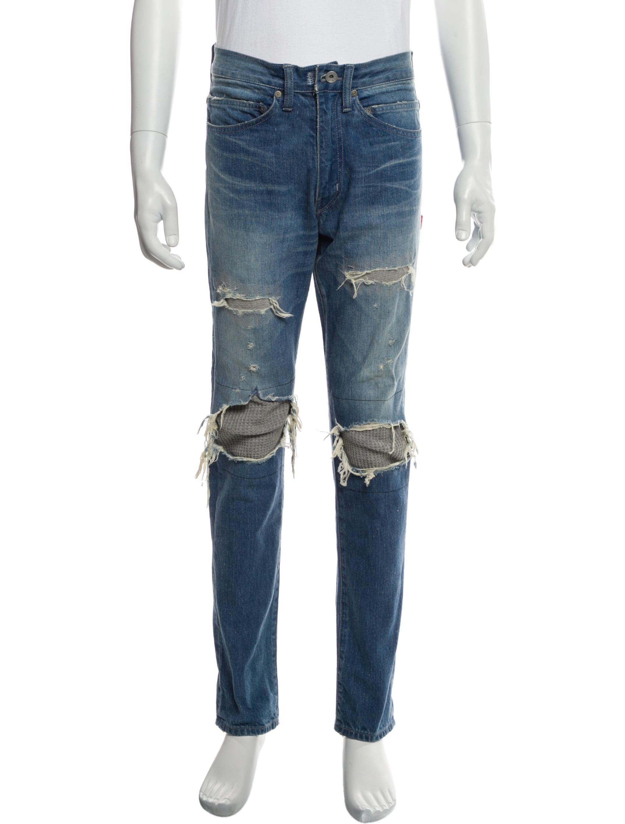 Wtaps Moto Jeans - Blue, 10.25" Rise Jeans, Clothing - WTAPS20188 | The ...