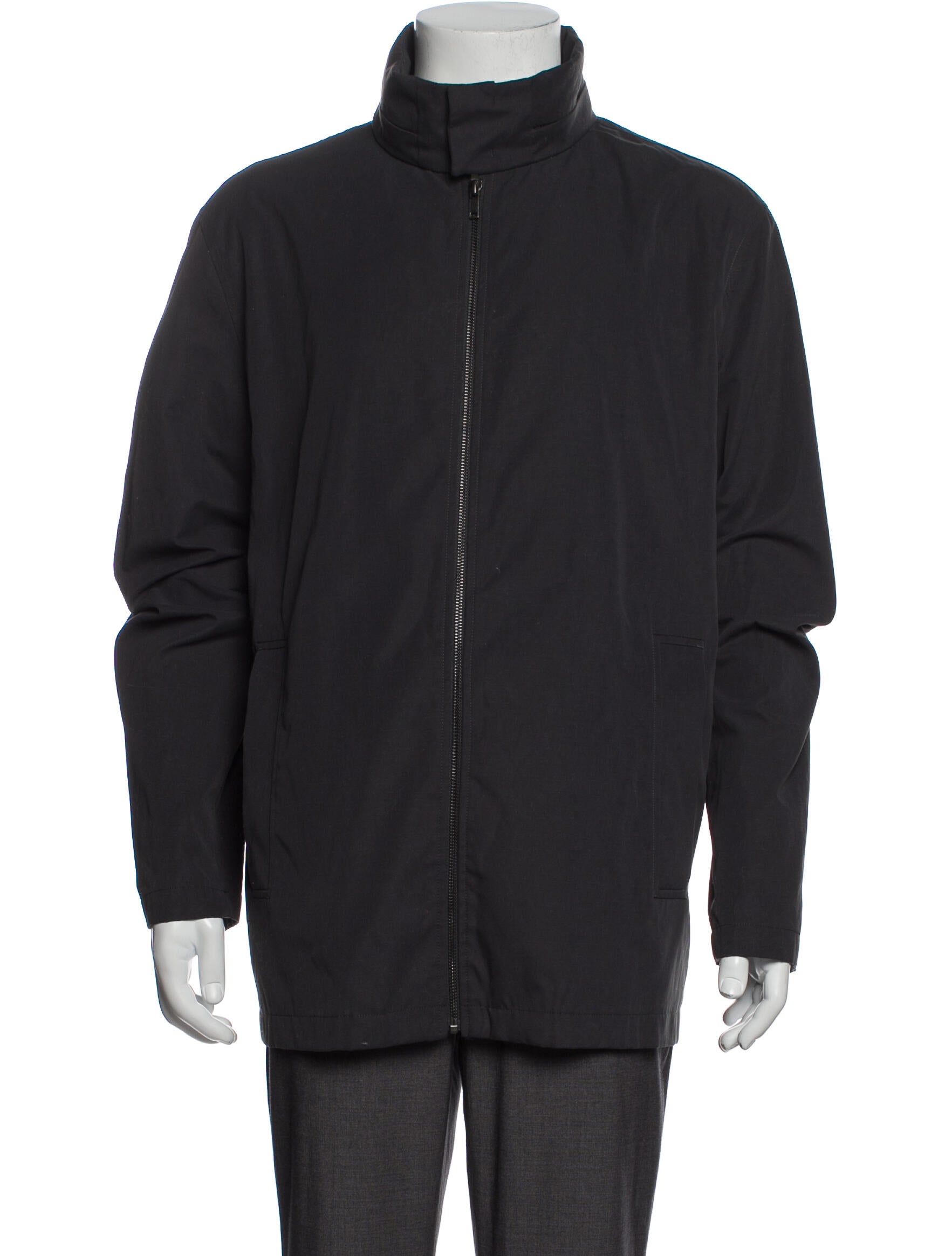 Theory Leather Rib Knit-Trimmed Jacket - Black Outerwear, Clothing ...
