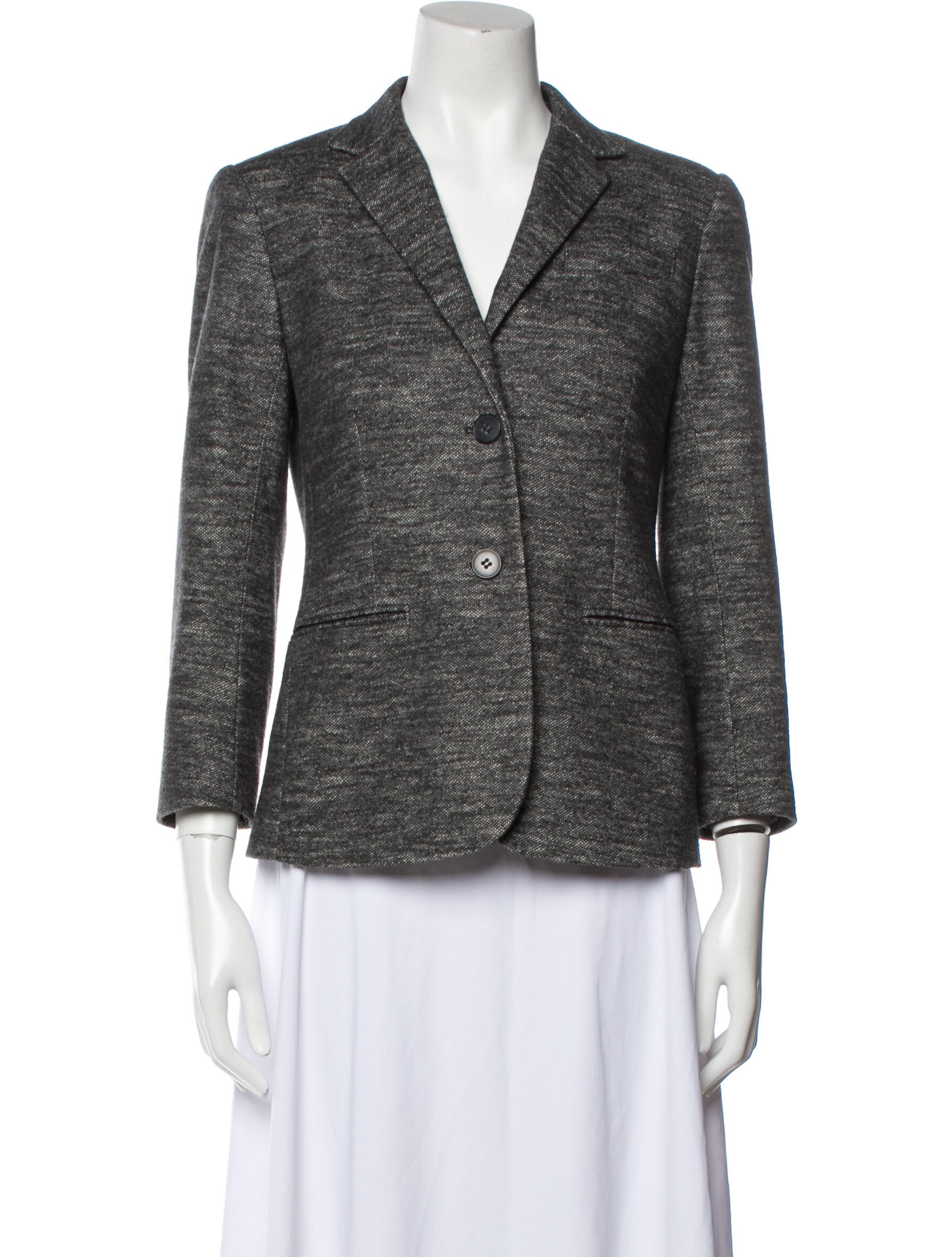 Theory Tweed Pattern Blazer - Grey Jackets, Clothing - WTE209676 | The ...