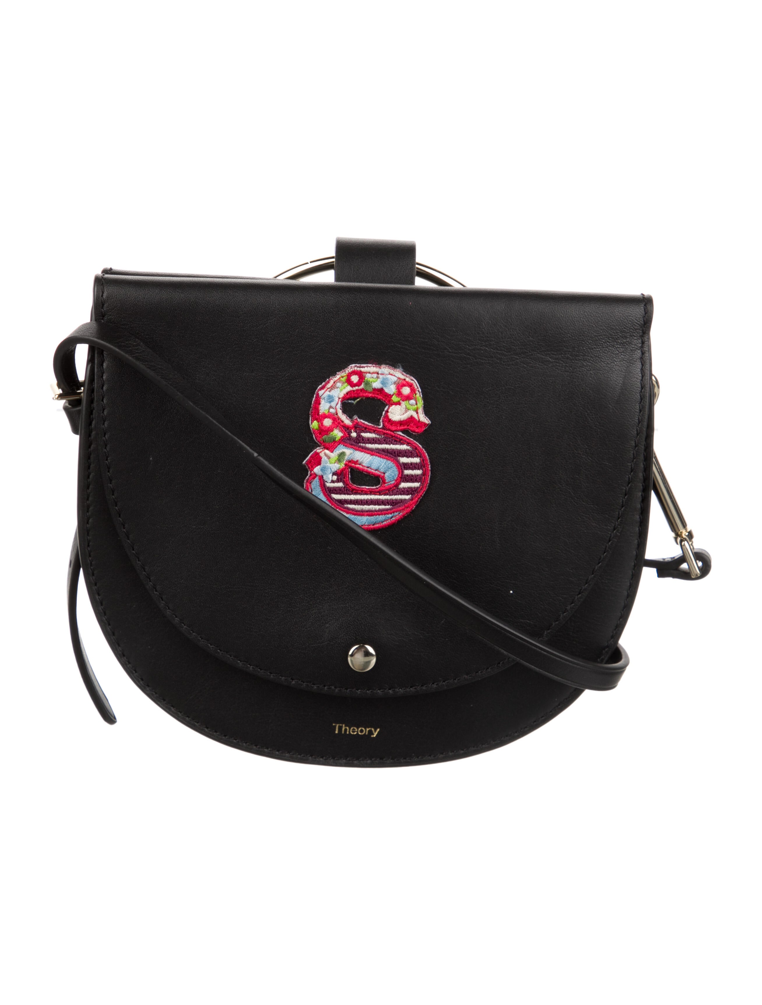 Theory Whitney Hoop Bag - Black Crossbody Bags, Handbags - WTE214432 ...
