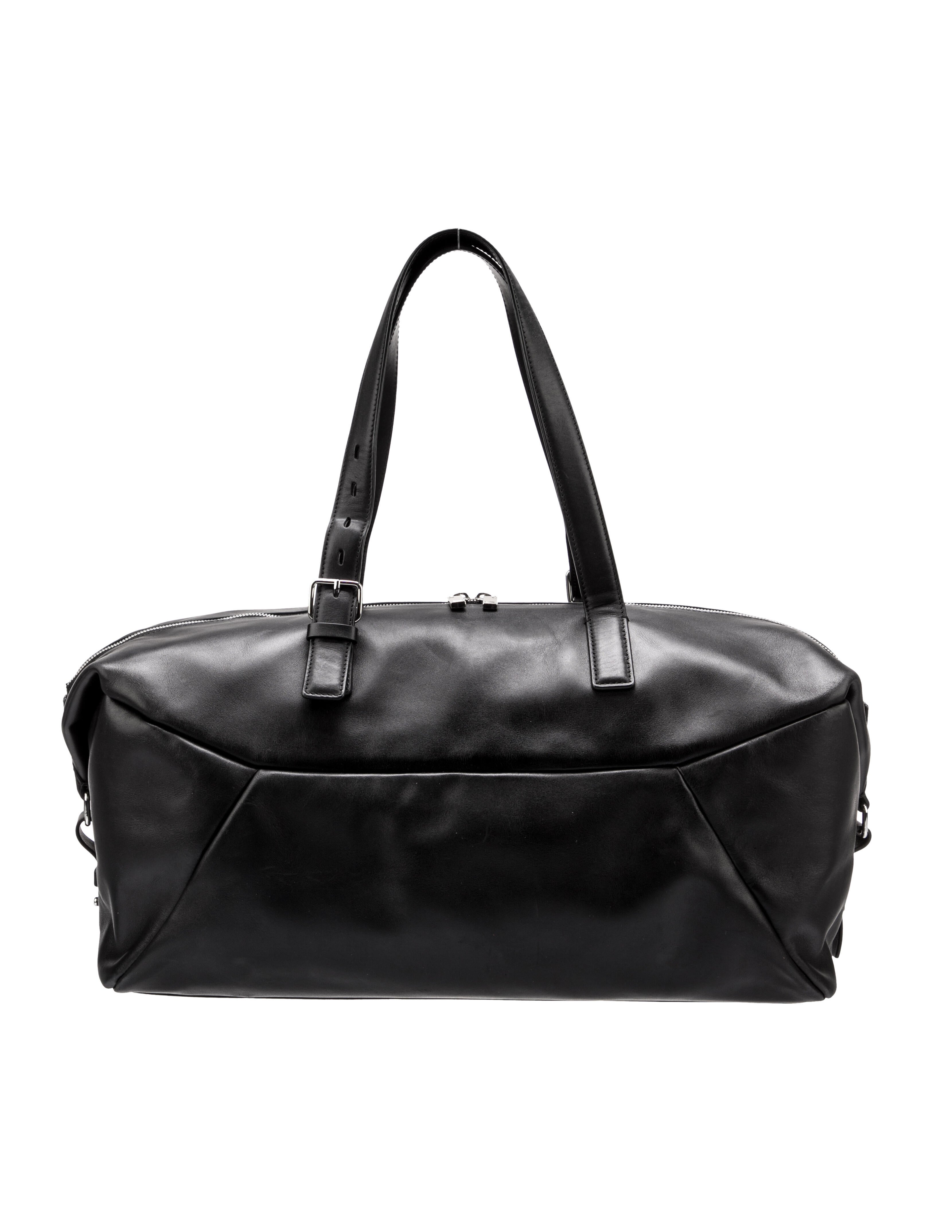 Claudio Orciani Large Grained Leather Weekender - Blue Weekenders, Bags ...