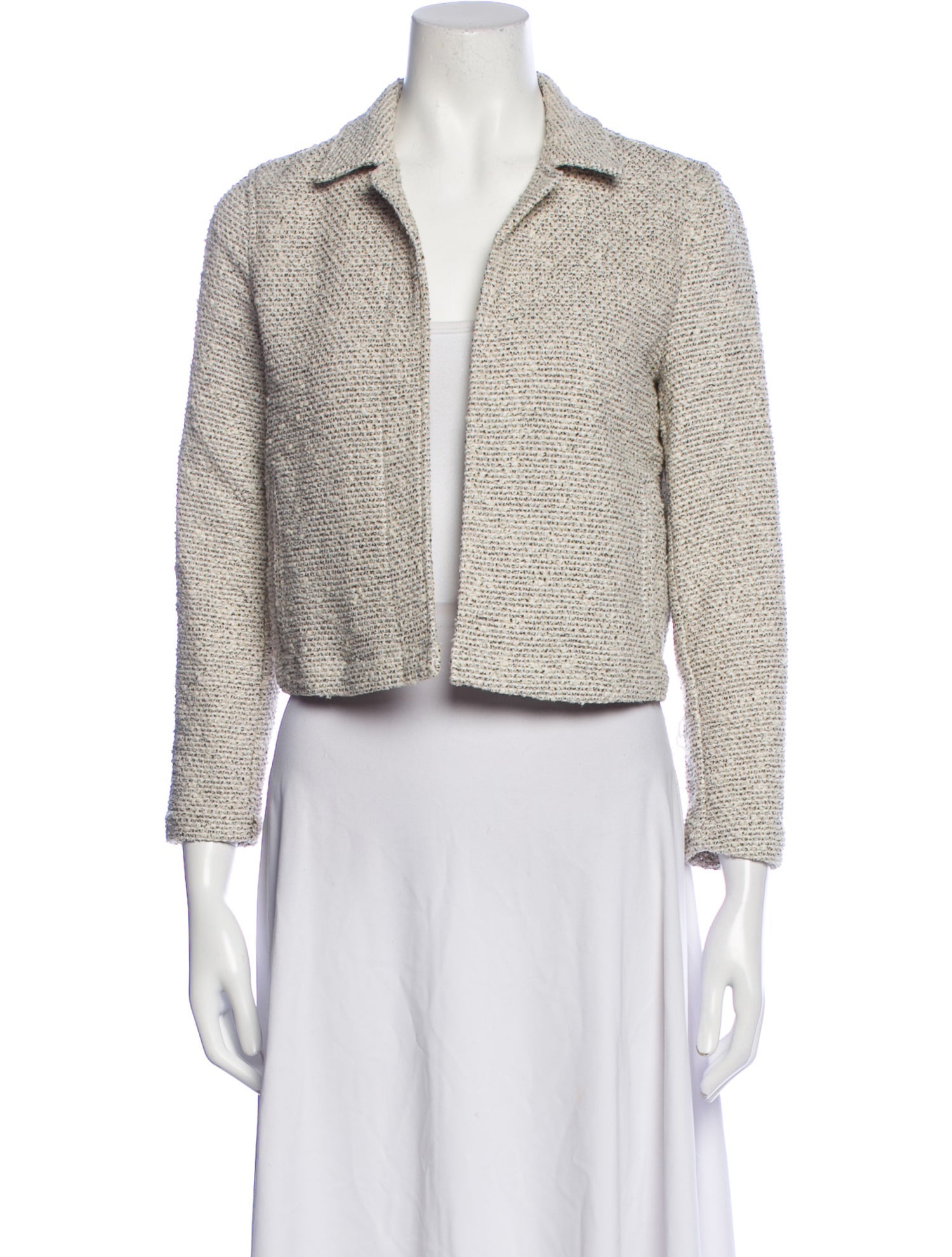 Amina Rubinacci Tweed Pattern Evening Jacket - Blue Jackets, Clothing - WAMRU22363 | The RealReal