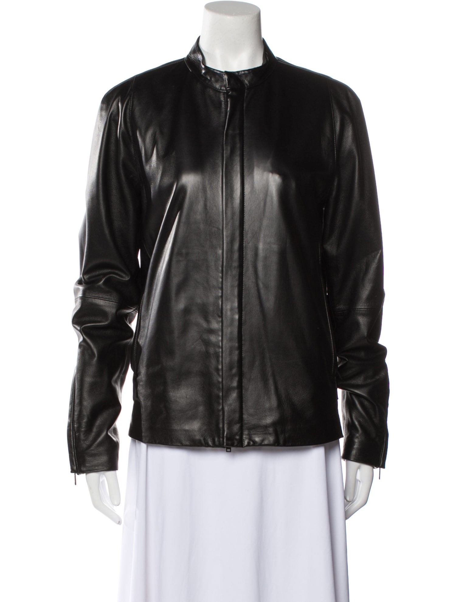 Theory Leather Biker Jacket - Black Jackets, Clothing - WTE261069 | The ...