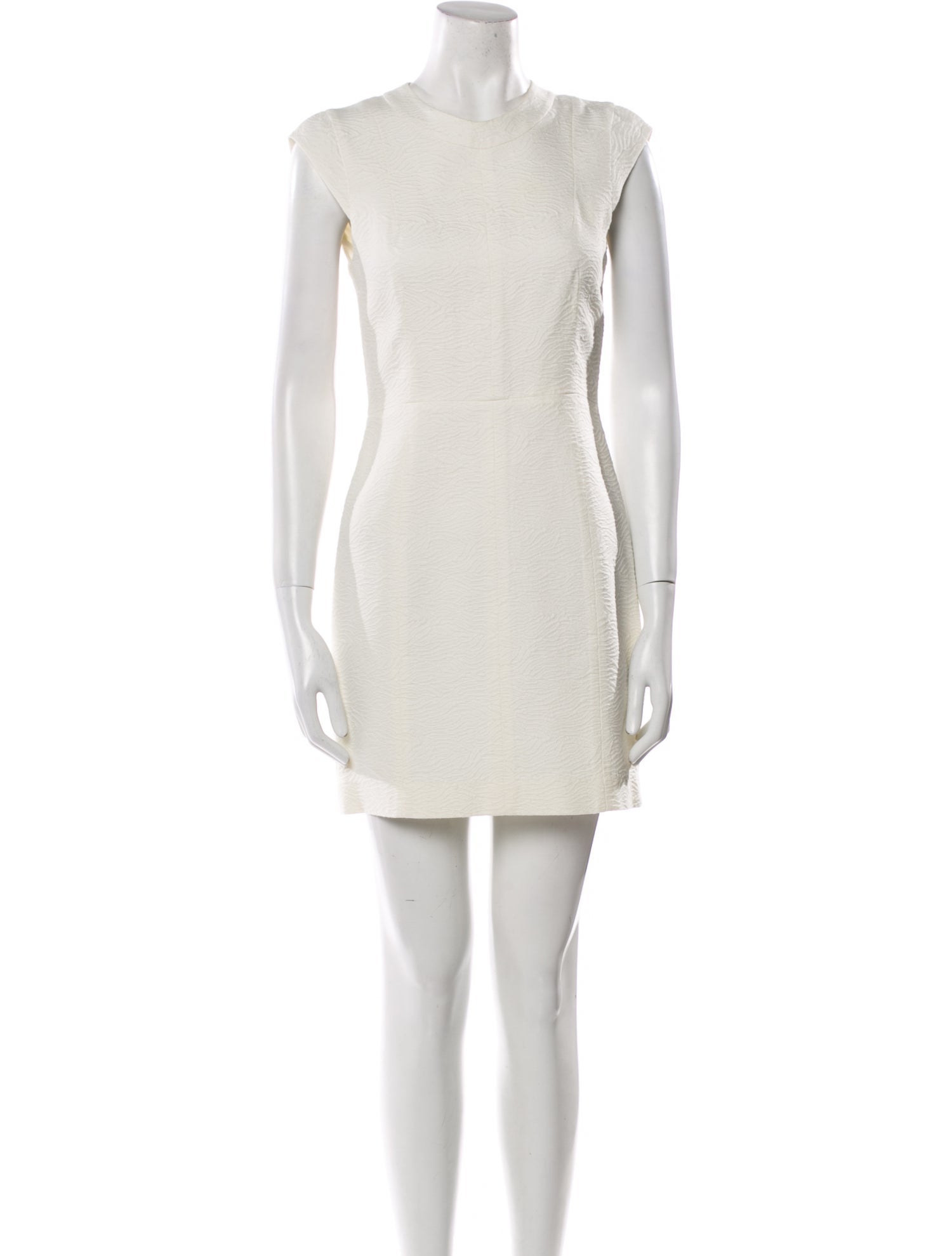 Theory Crew Neck Mini Dress - White Dresses, Clothing - WTE270119 | The ...
