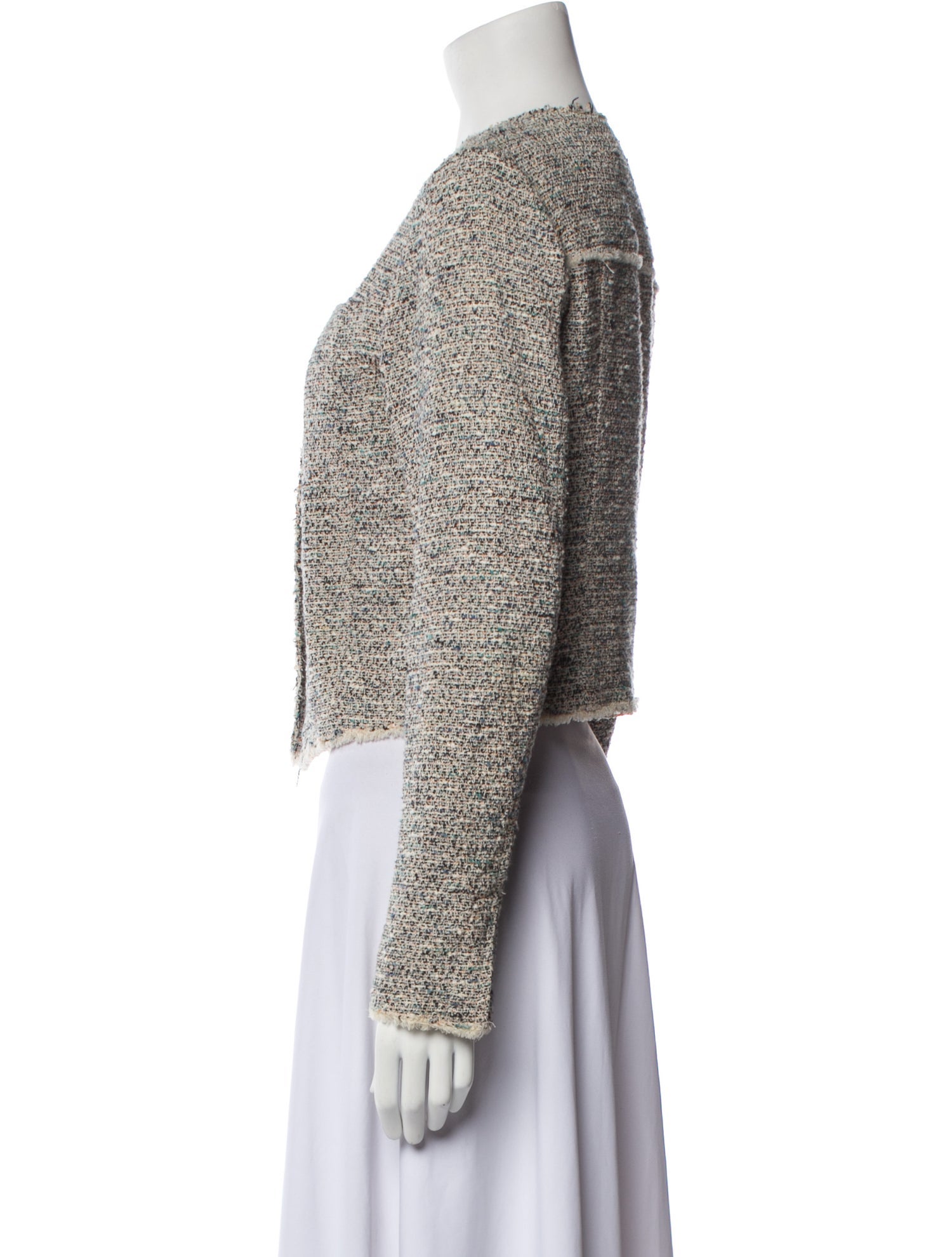 Theory Tweed Pattern Evening Jacket - Neutrals Jackets, Clothing ...