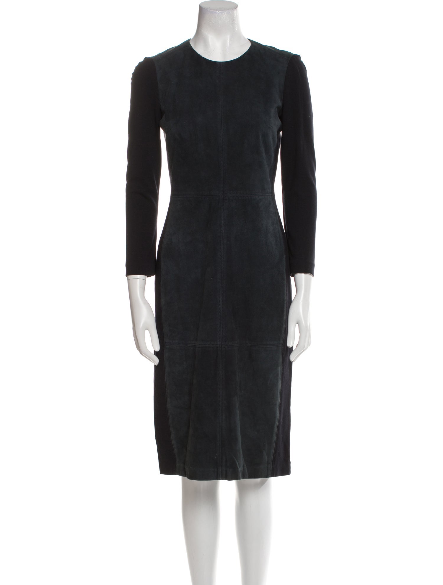 Theory Goat Leather Midi Length Dress - Blue Dresses, Clothing ...