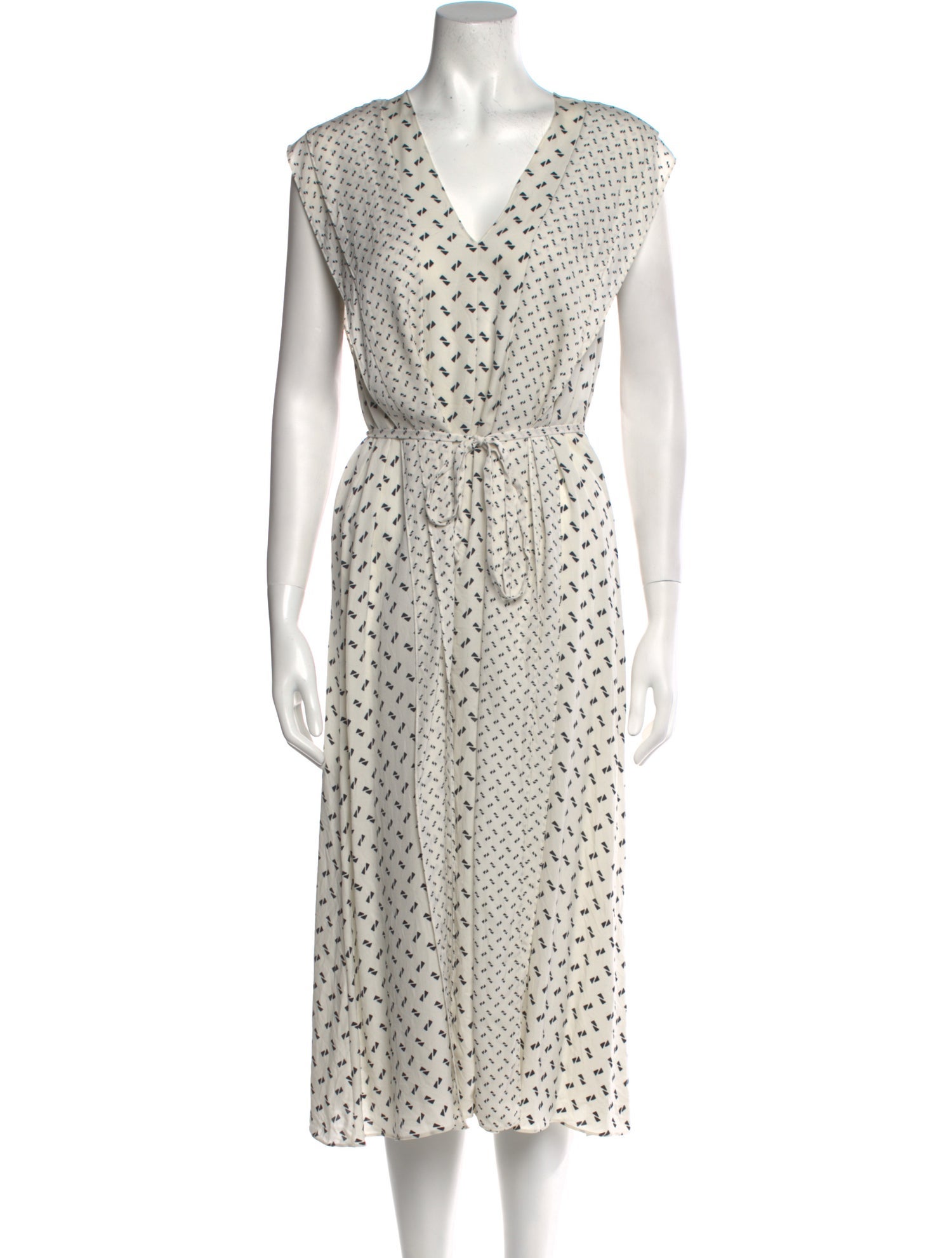 Theory Silk Midi Length Dress - Neutrals Dresses, Clothing - WTE324534 ...