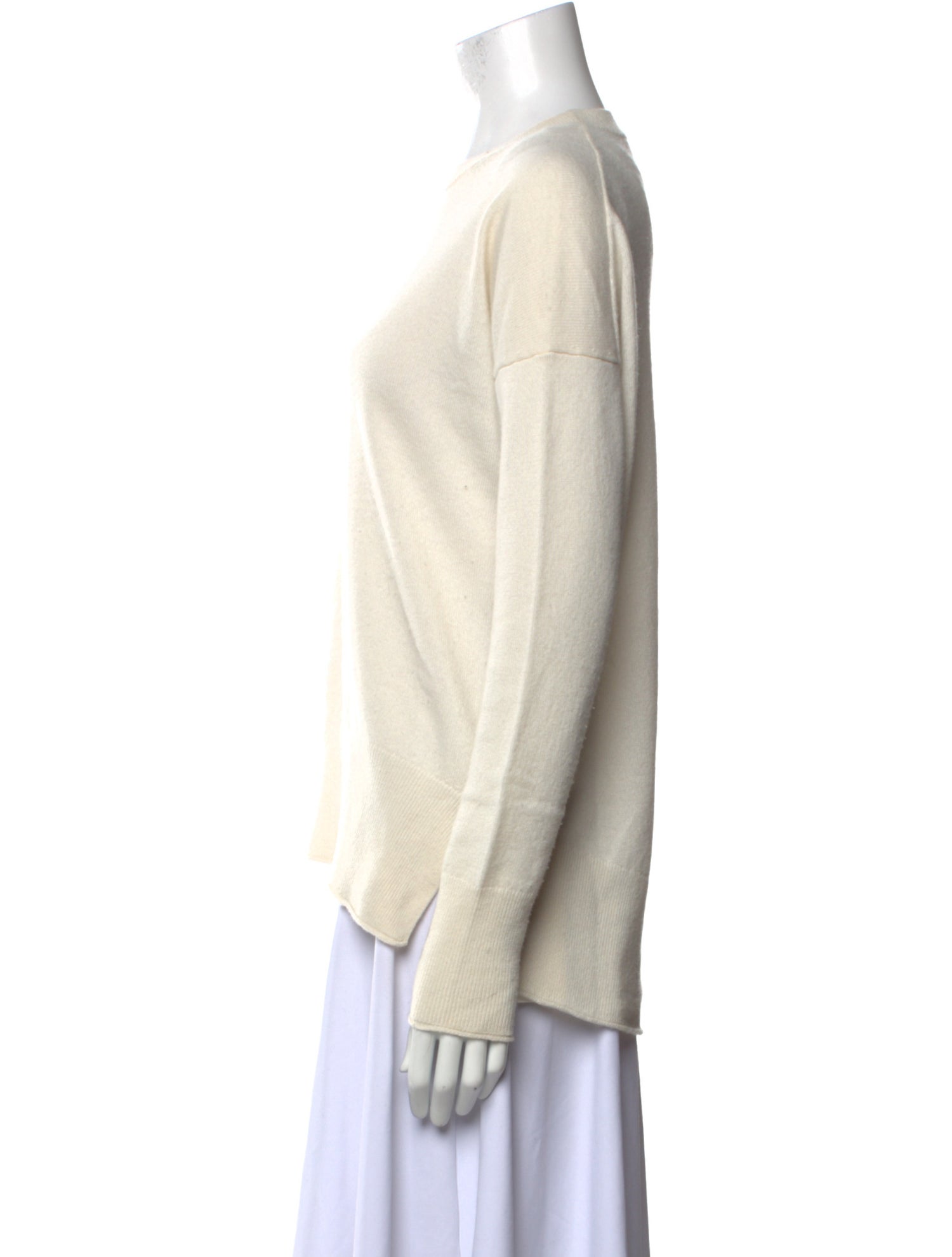 Theory Scoop Neck Sweater - Neutrals Knitwear, Clothing - WTE328605 ...