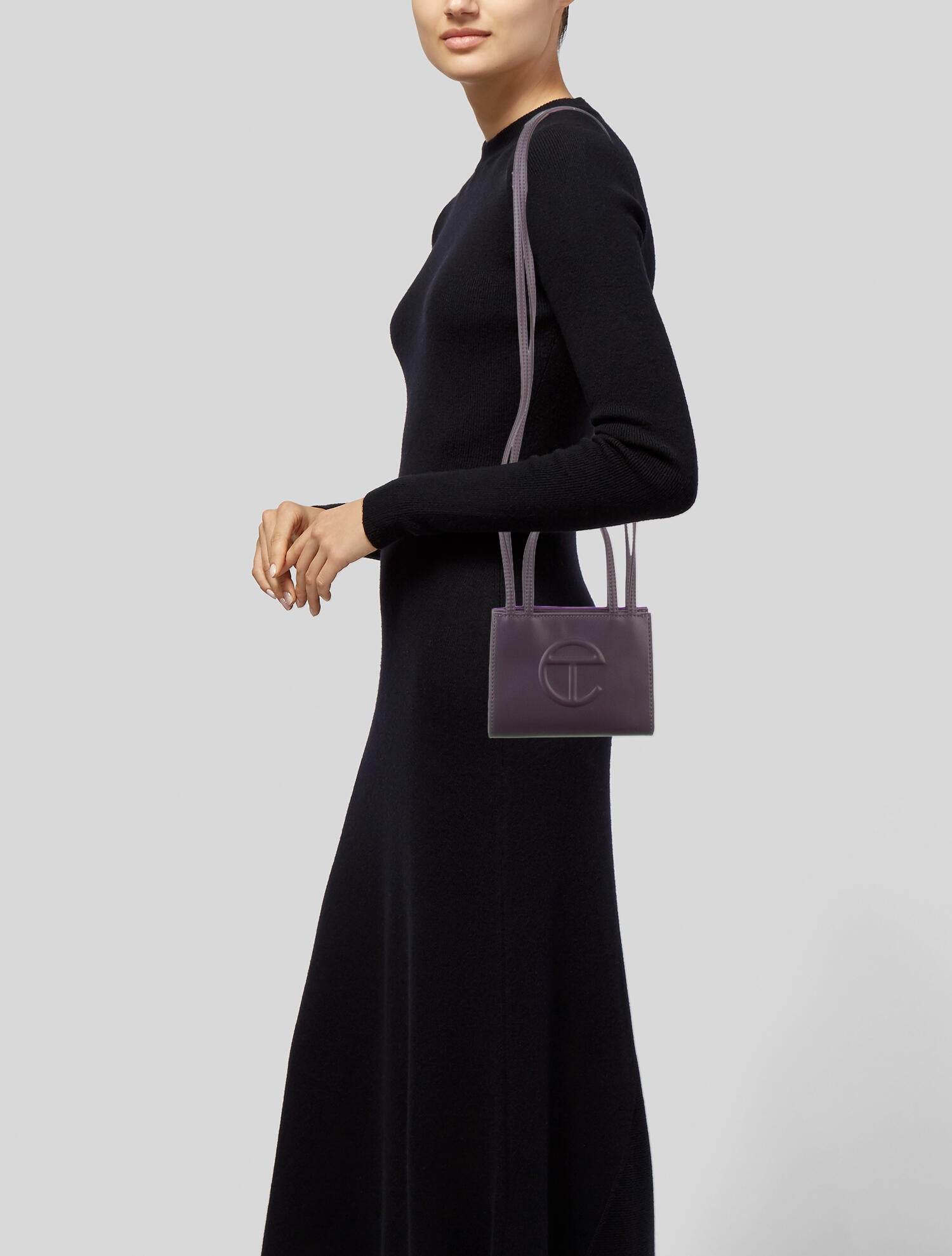 Telfar Small Corned Beef Shopping Bag w/ Tags - Purple Mini Bags ...