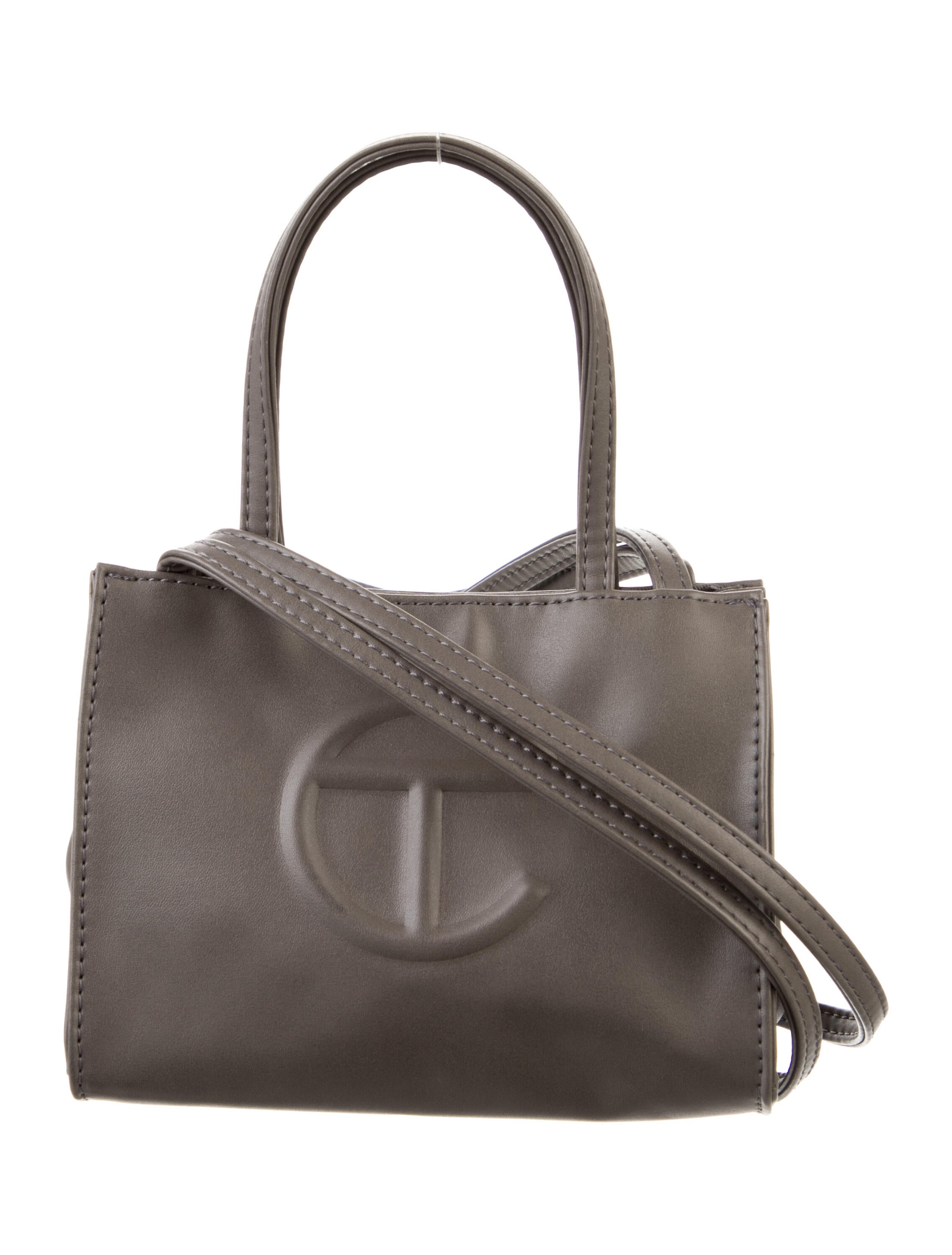 Telfar Mini Shopping Bag - Brown Crossbody Bags, Handbags - WTELG24139 ...