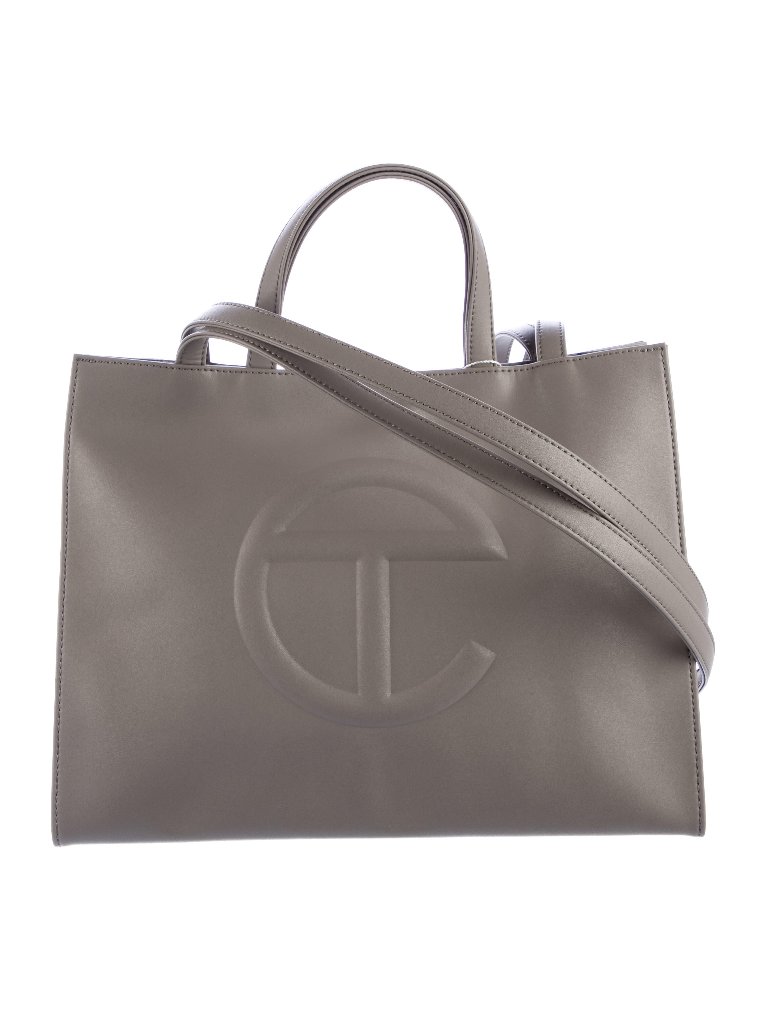 Telfar Medium Grey Shopping Bag w/ Tags - Grey Totes, Handbags ...