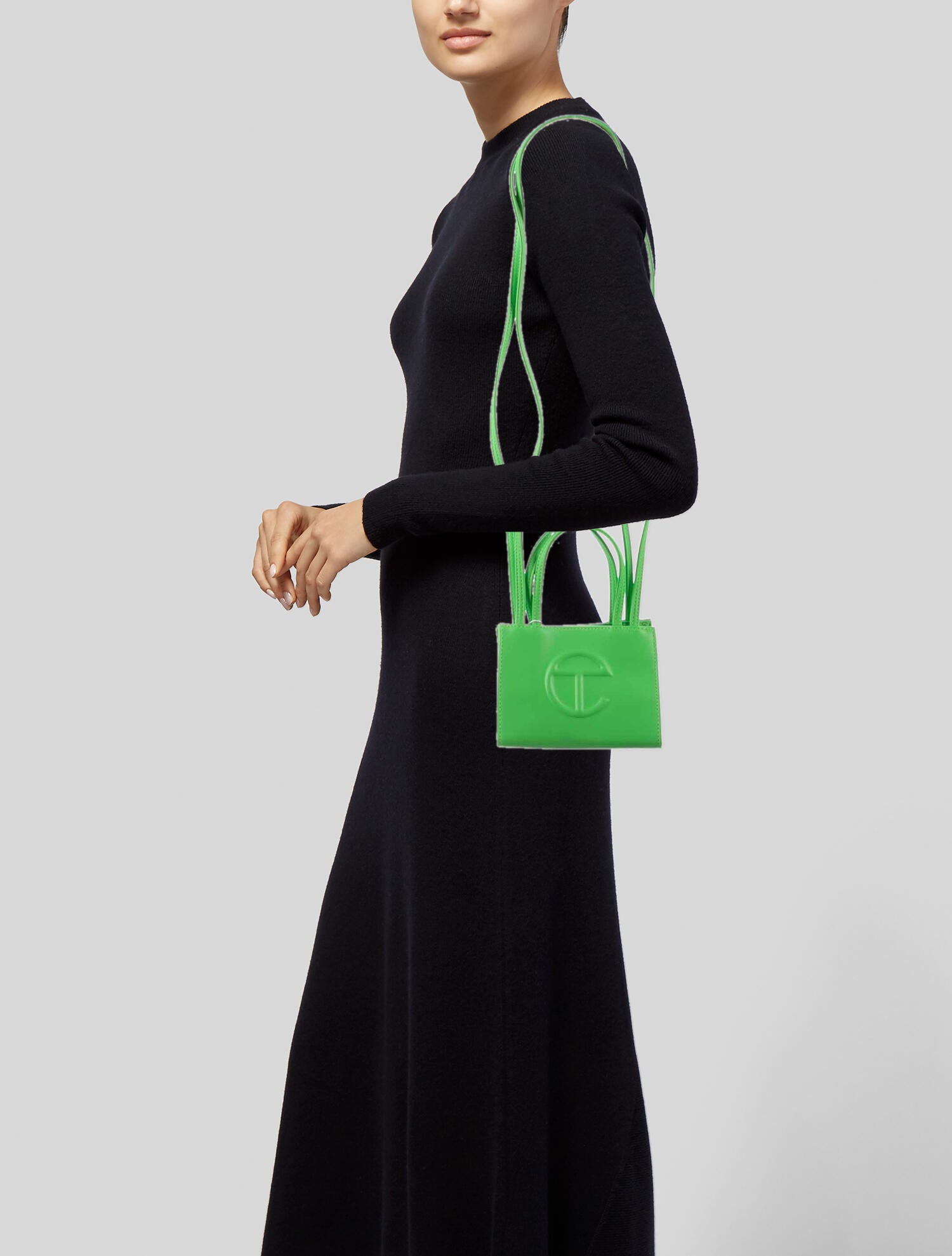 Telfar Vegan Leather Shopper Tote - Green Totes, Handbags - WTELG23954 ...