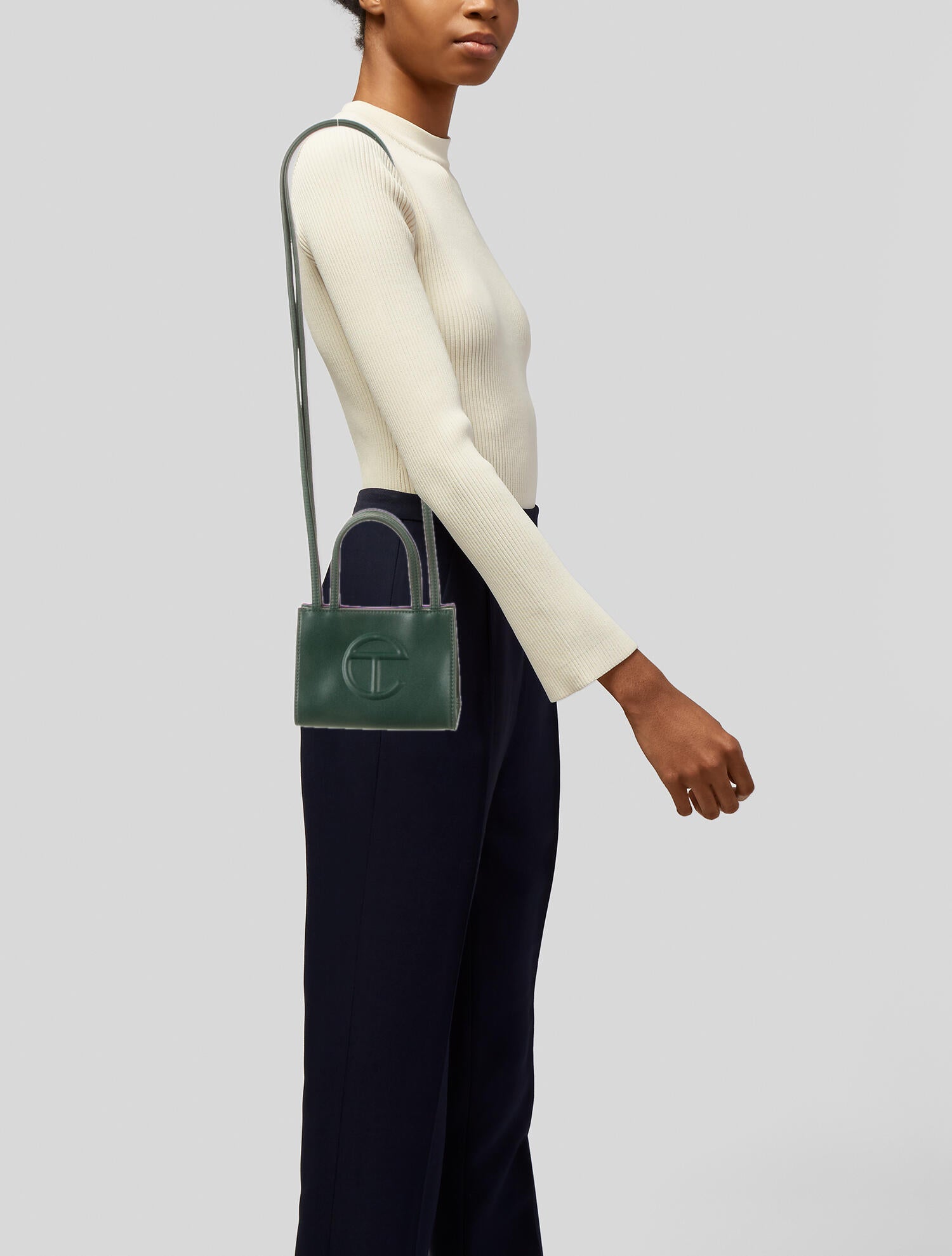 Telfar Vegan Leather Shopper Tote - Green Totes, Handbags - WTELG23954 ...