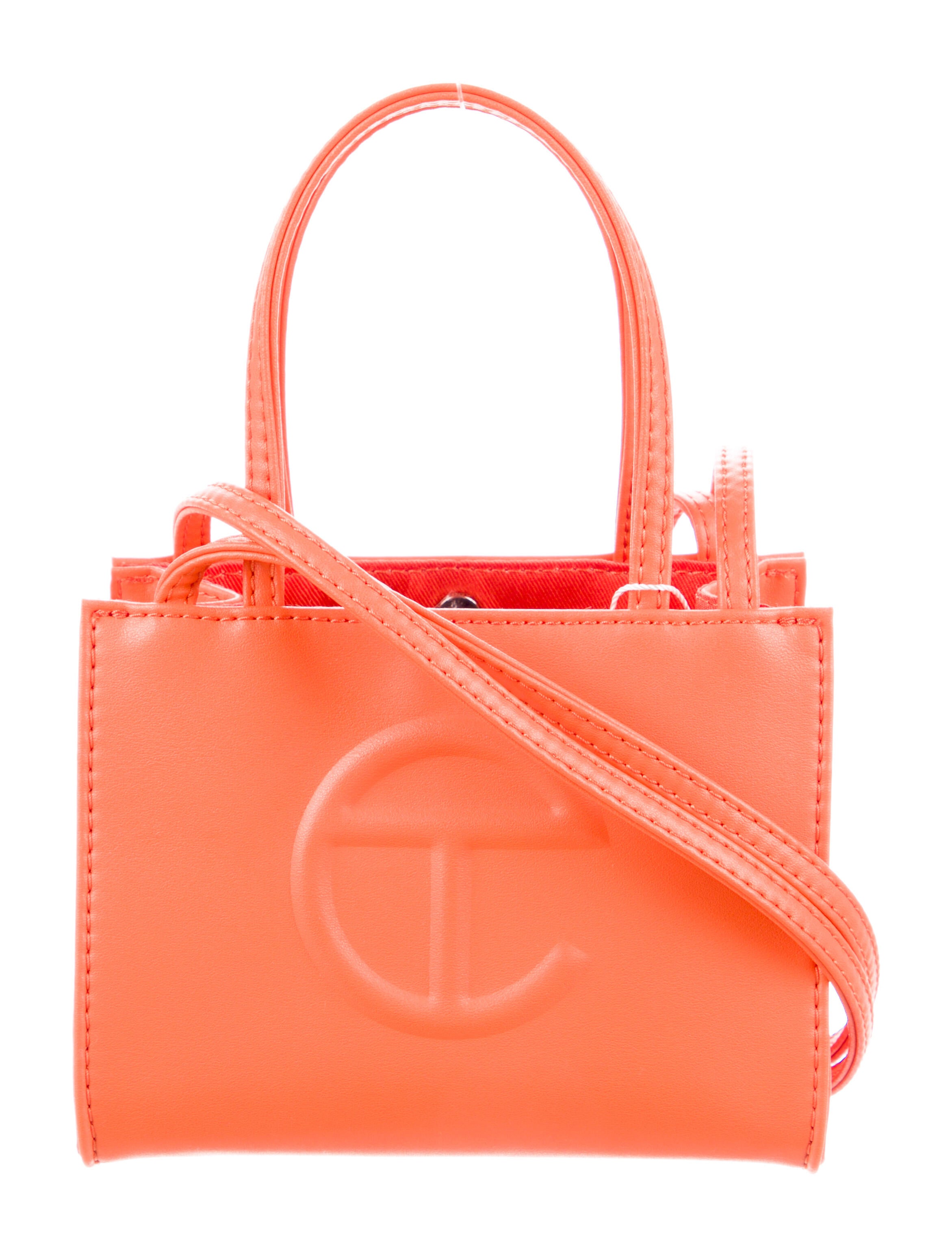 Telfar Small Shopping Bag w/ Tags - Orange Mini Bags, Handbags ...