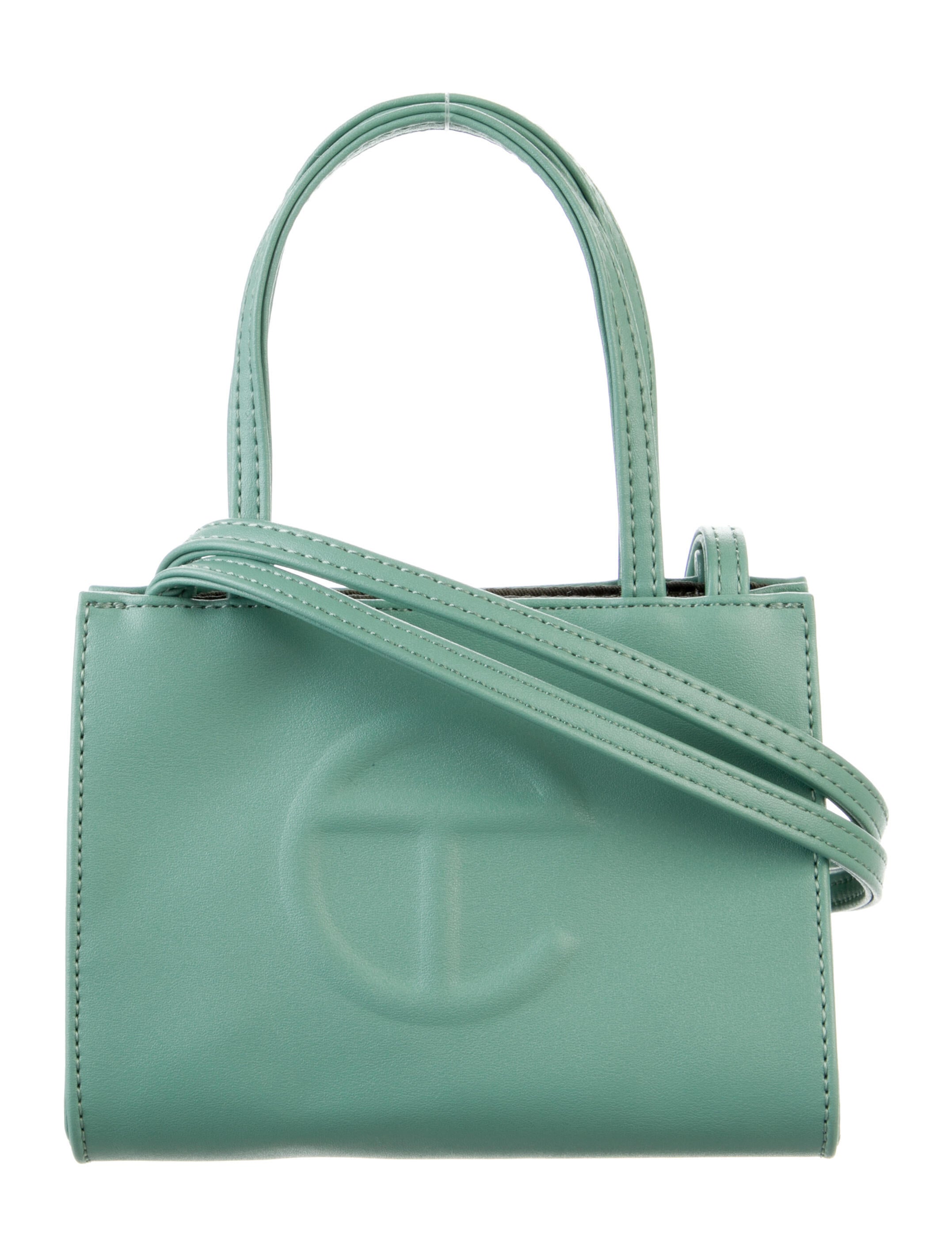 Telfar Vegan Leather Shopper Tote - Green Totes, Handbags - WTELG23954 ...