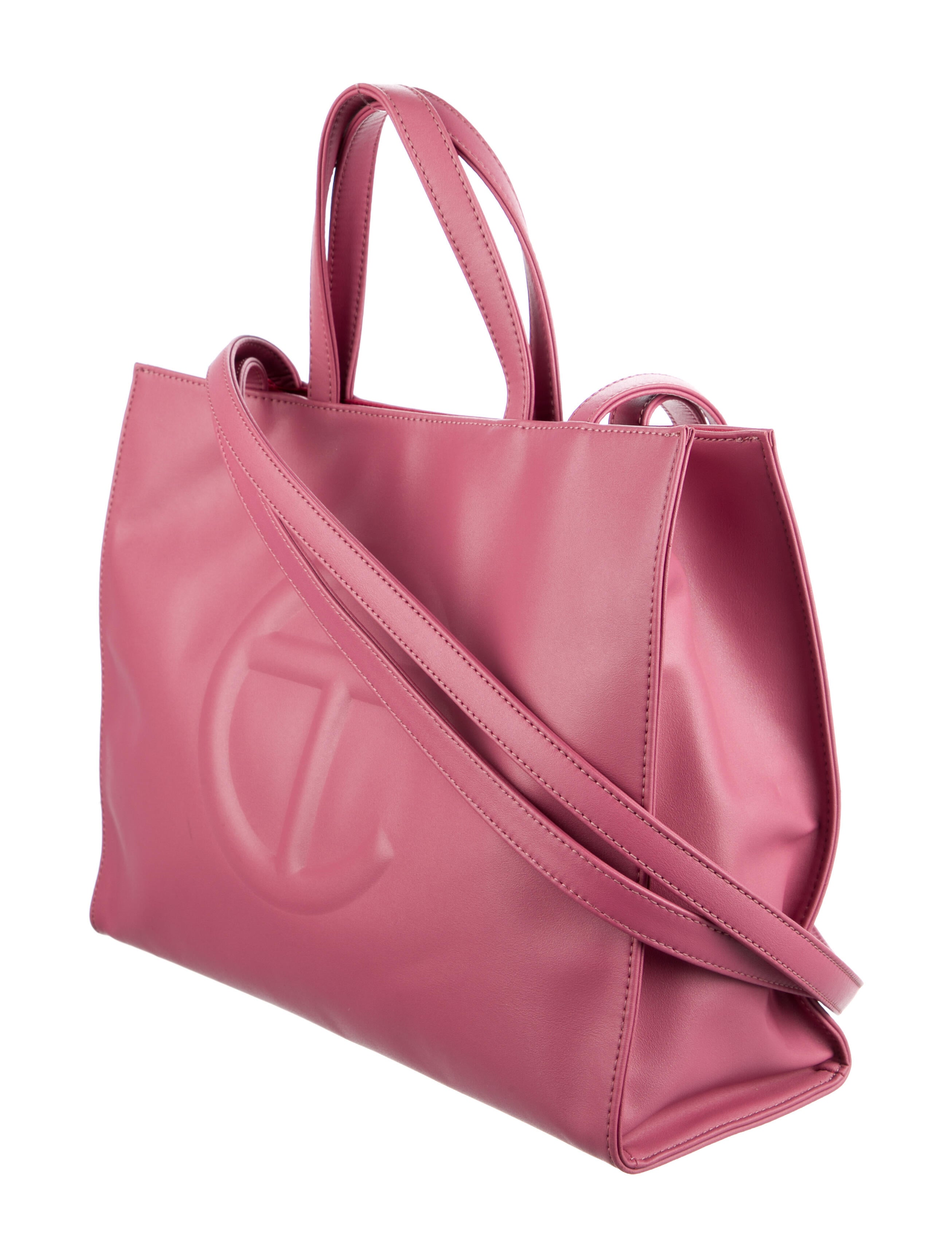 Telfar Vegetarian Leather Medium Shopping Bag - Purple Totes, Handbags ...