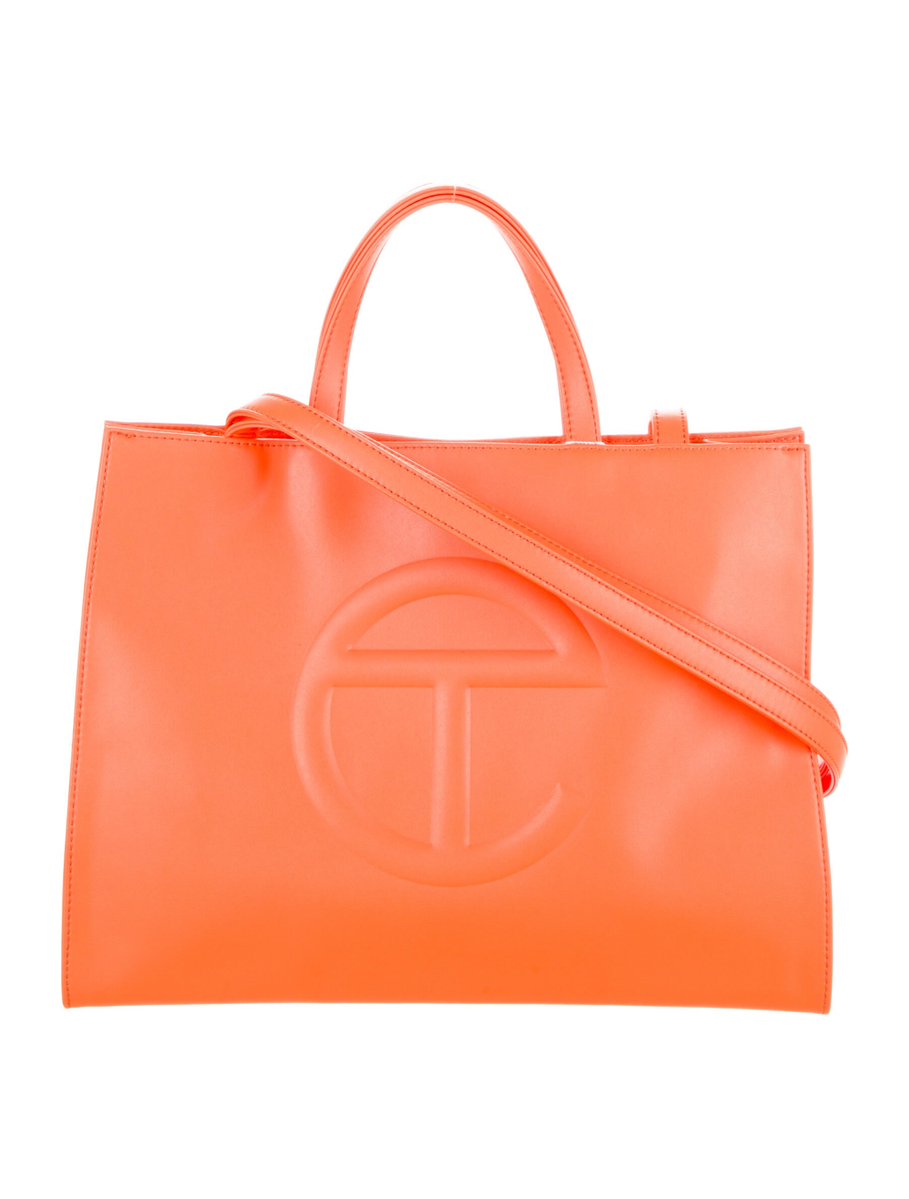Telfar Medium Shopping Bag w/ Tags - Orange Totes, Handbags ...