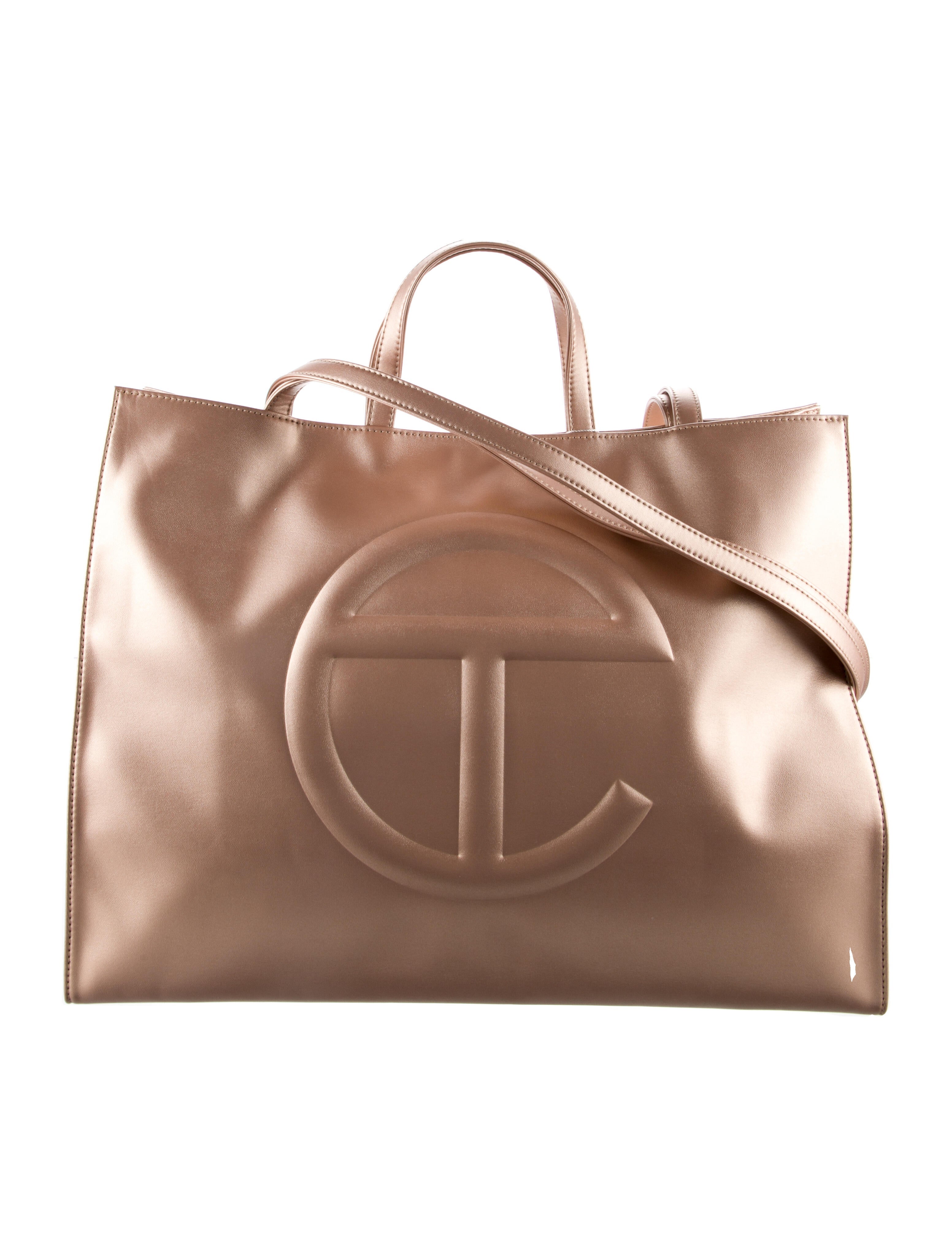 Telfar Large Shopping Tote Bag - Gold Totes, Handbags - WTELG26794 ...