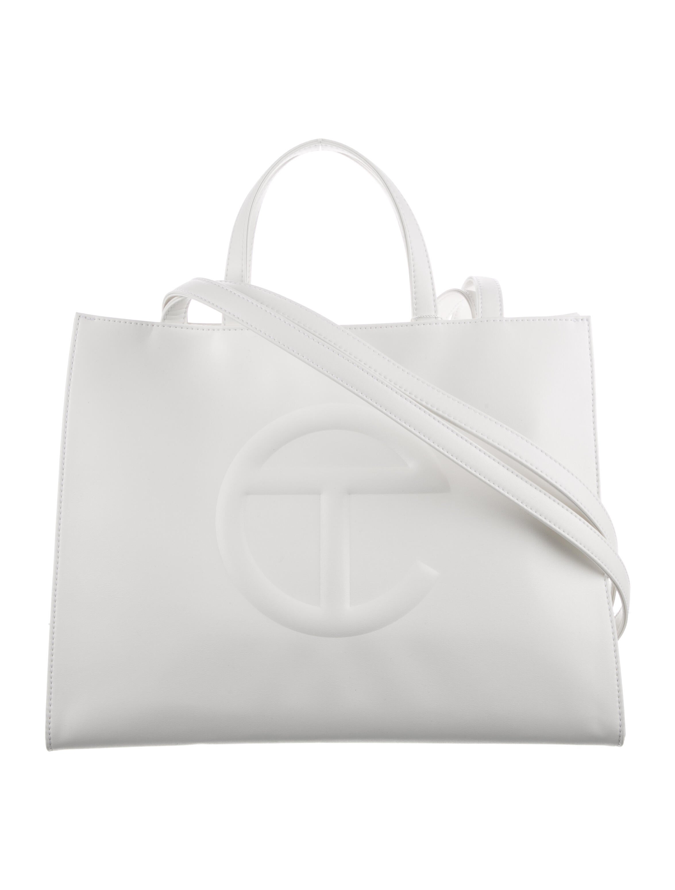 Telfar Leather Tote Bag w/Tags - White Totes, Handbags - WTELG27156 ...