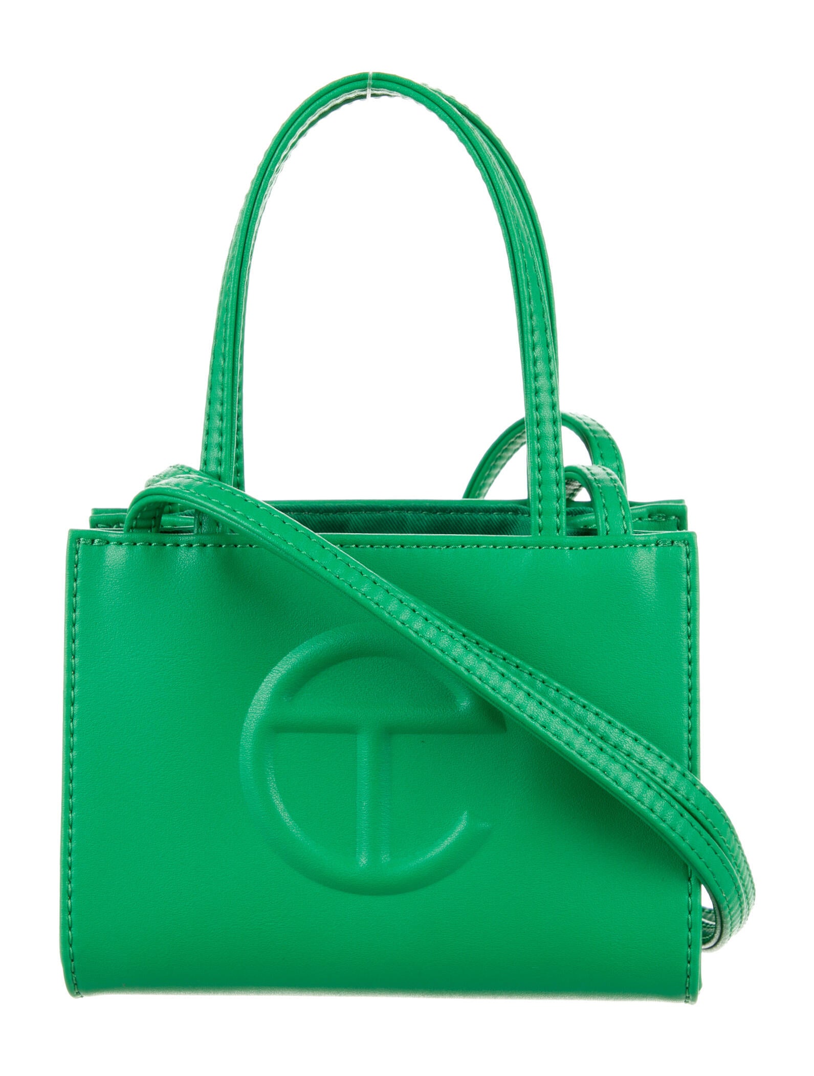 Telfar Vegan Leather Tote Bag - Green Crossbody Bags, Handbags ...
