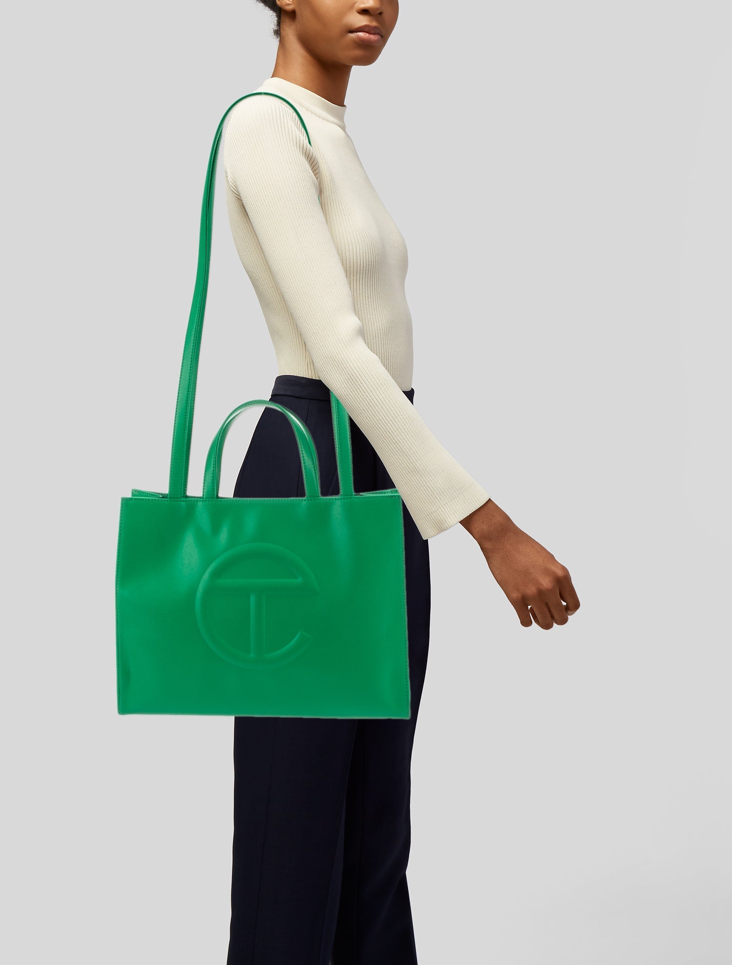 Telfar Medium Greenscreen Shopping Bag - Green Totes, Handbags ...