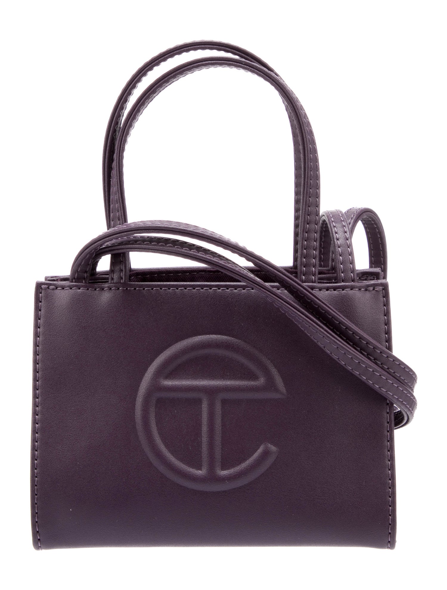 Telfar Small Eggplant Shopping Bag - Purple Totes, Handbags ...
