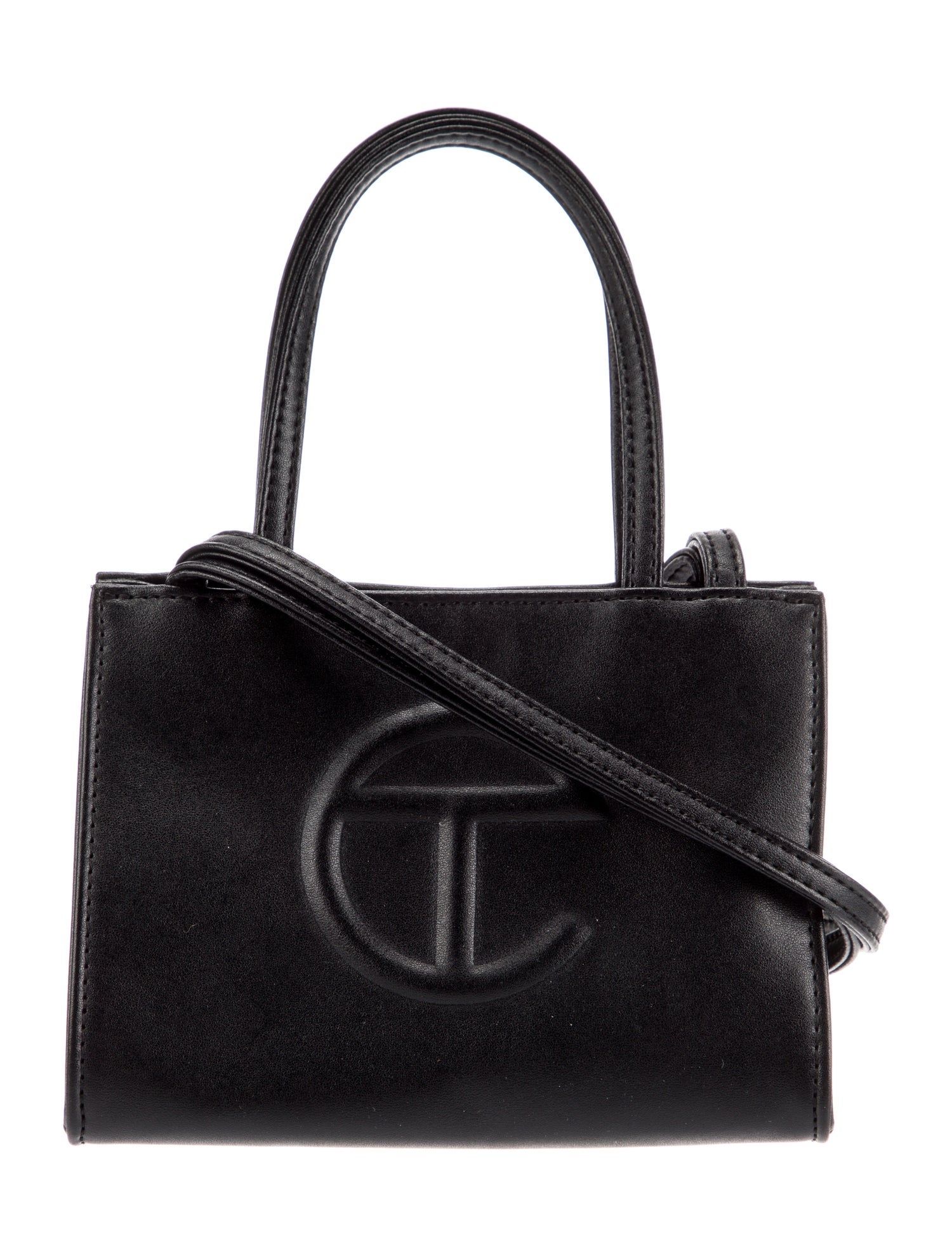 Telfar Small Black Shopping Tote - Black Totes, Handbags - WTELG28936 ...