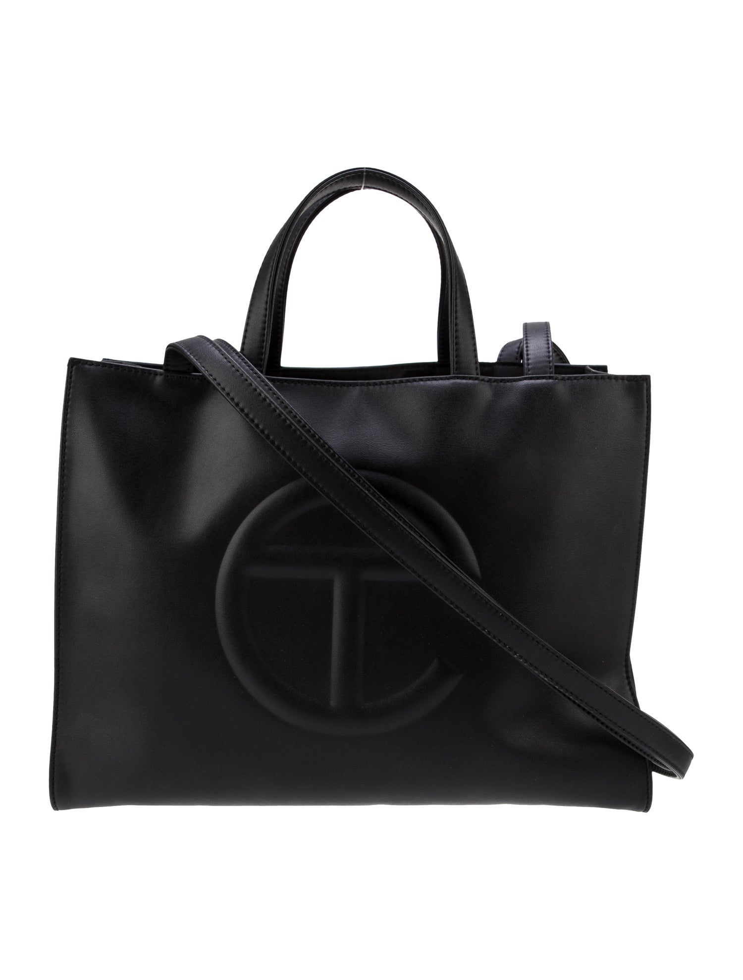 Telfar Medium Black Shopping Bag - Black Totes, Handbags - WTELG29184 ...