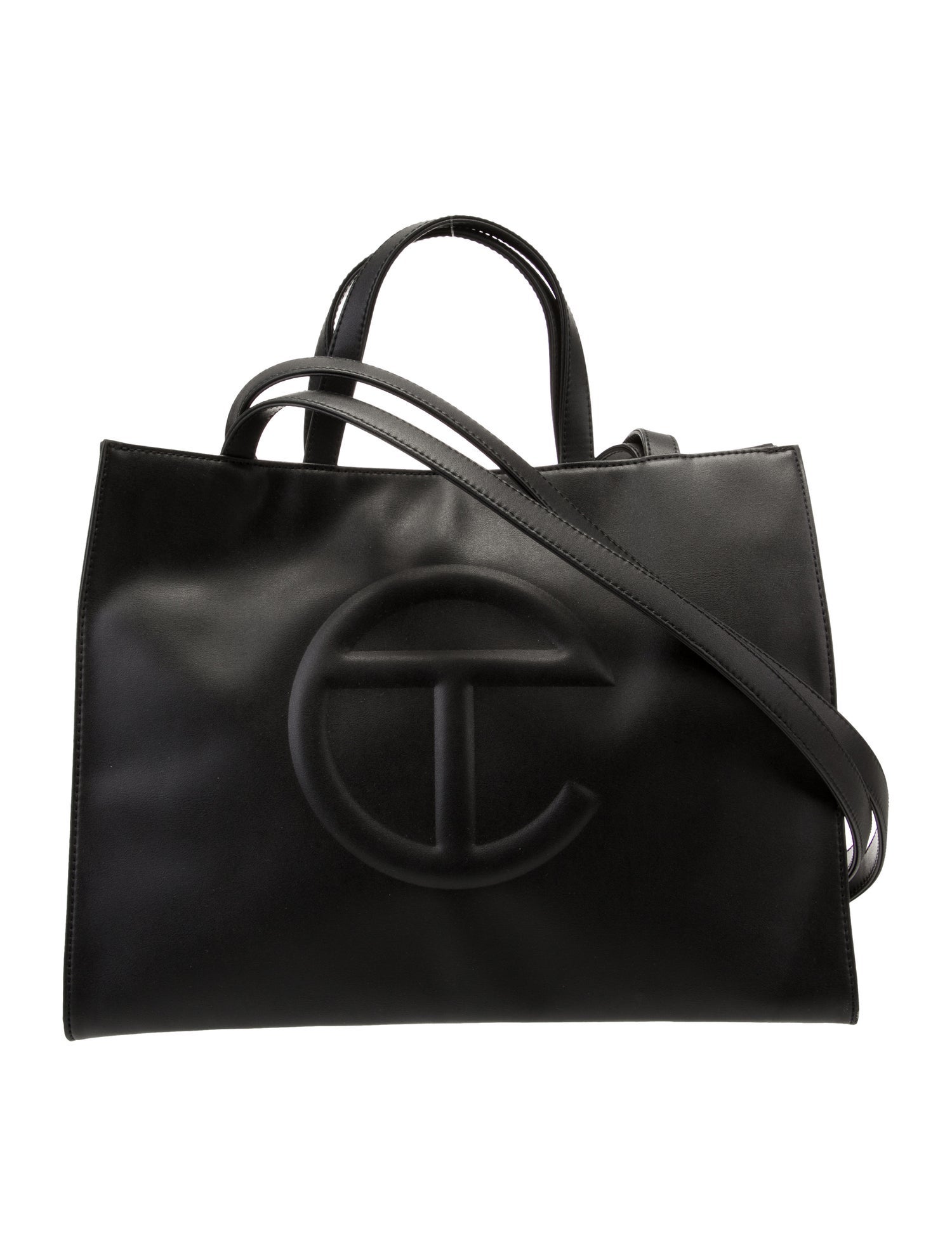 Telfar Medium Black Shopping Bag - Black Totes, Handbags - WTELG29624 ...