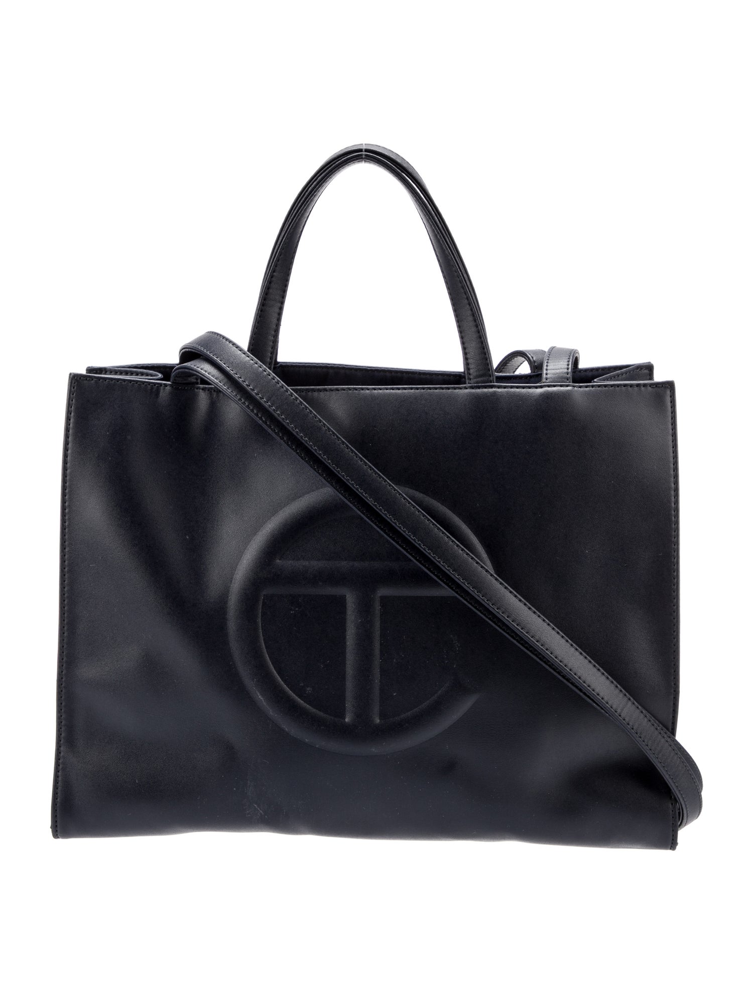 Telfar Large Black Shopping Bag - Black Totes, Handbags - WTELG29277 ...