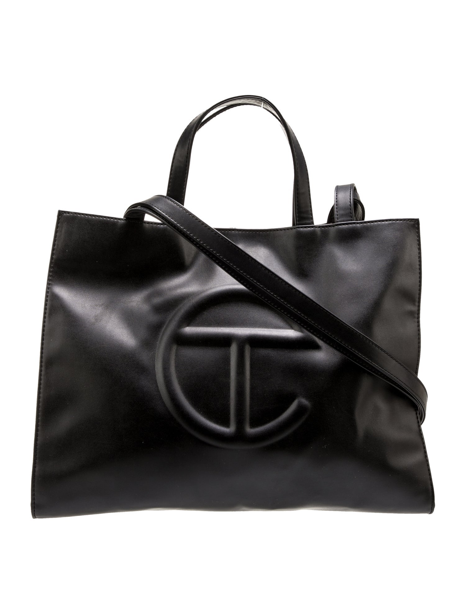 Telfar Medium Black Shopping Bag - Black Totes, Handbags - WTELG29802 ...