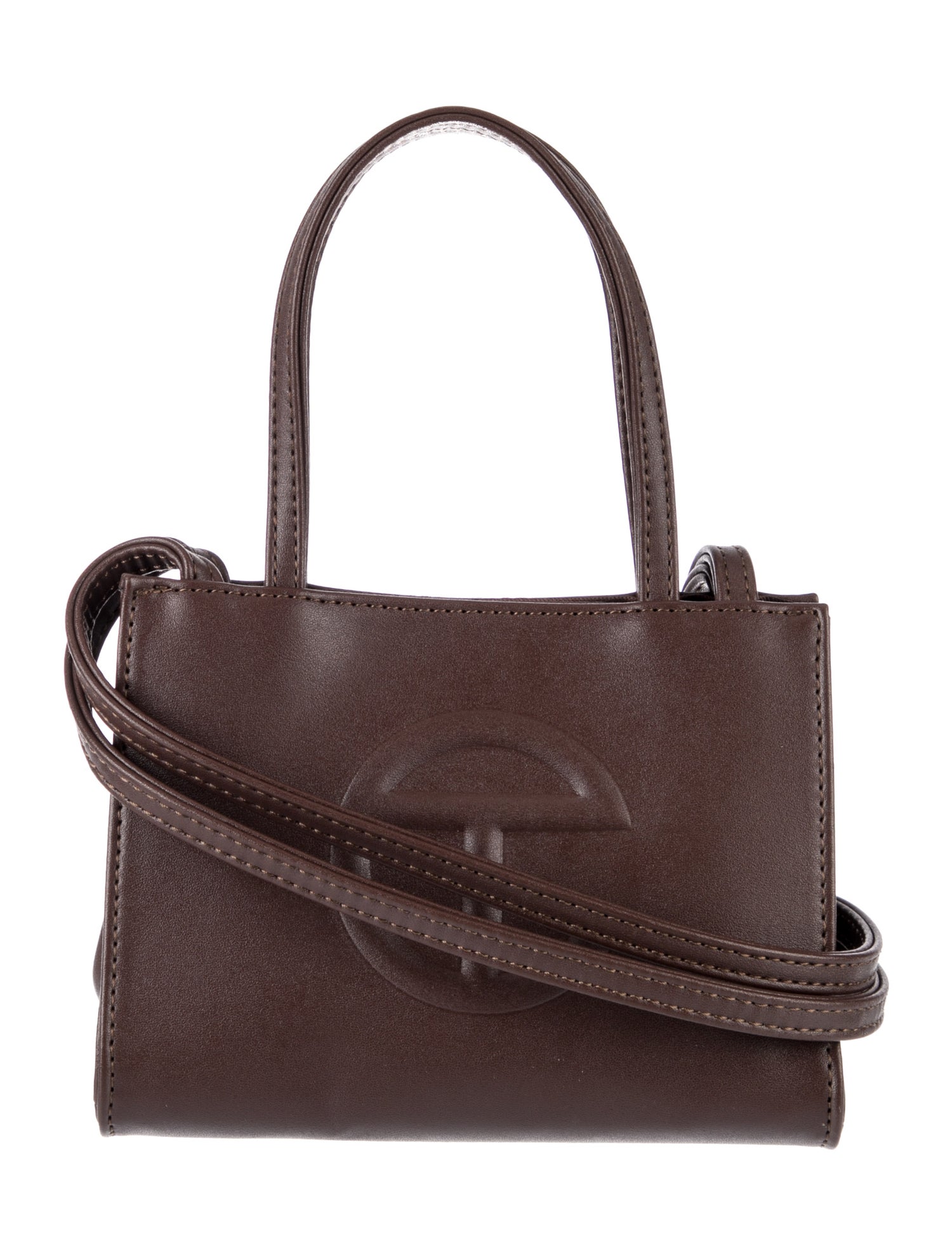 Telfar Small Chocolate Shopping Bag - Brown Mini Bags, Handbags ...