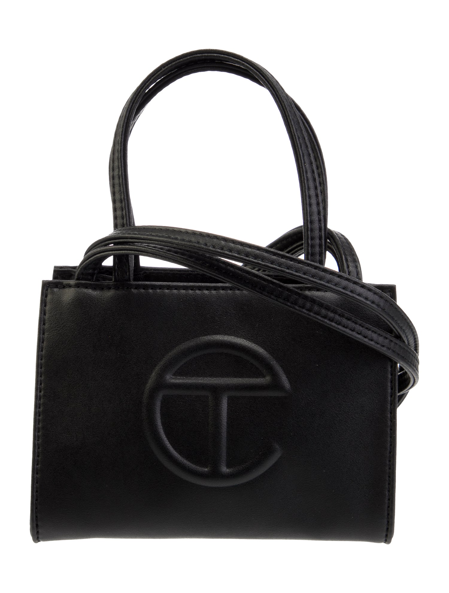 Telfar Small Navy Shopping Bag - Blue Totes, Handbags - WTELG29227 ...