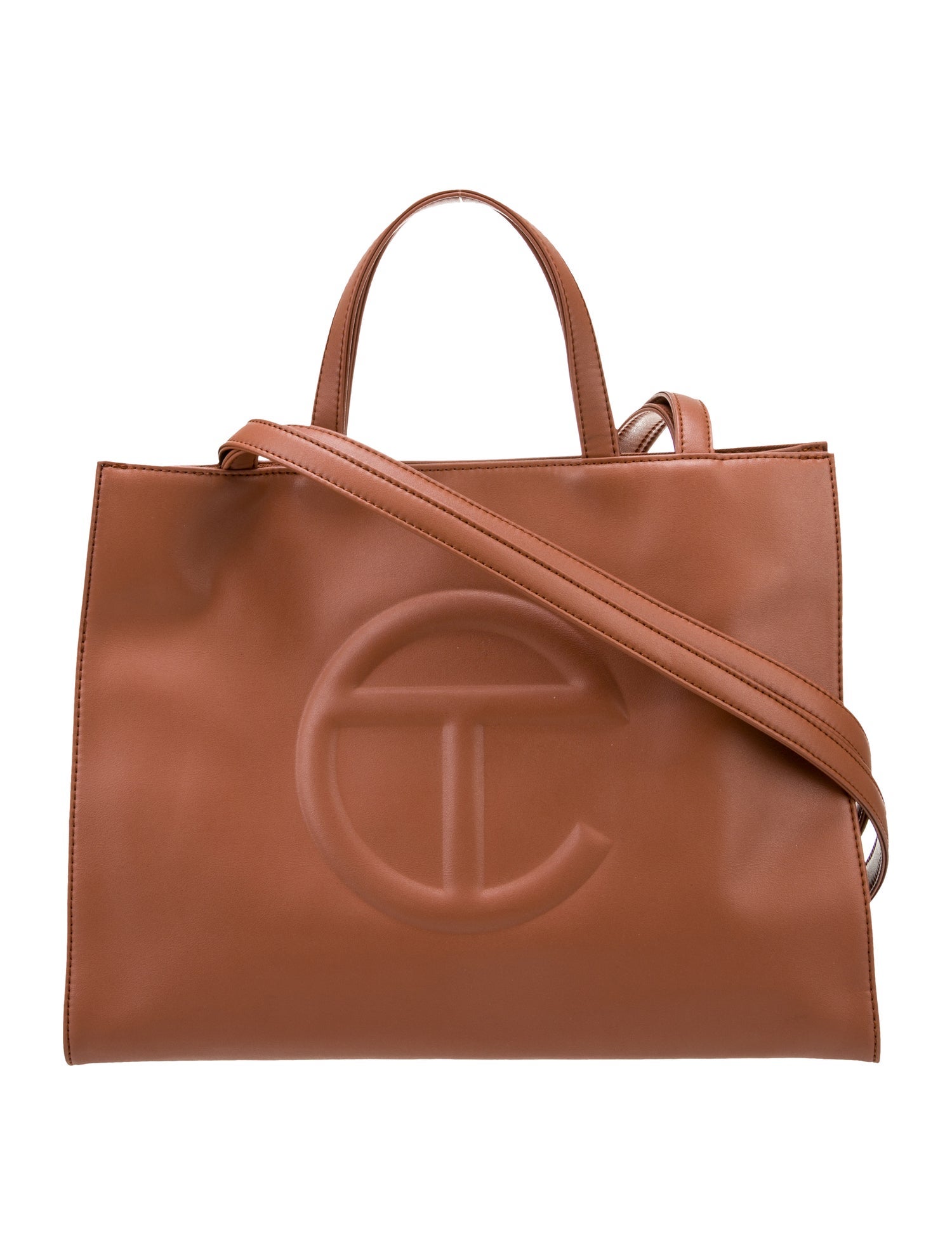 Telfar Medium Tan Shopping Bag - Brown Totes, Handbags - WTELG30117 ...
