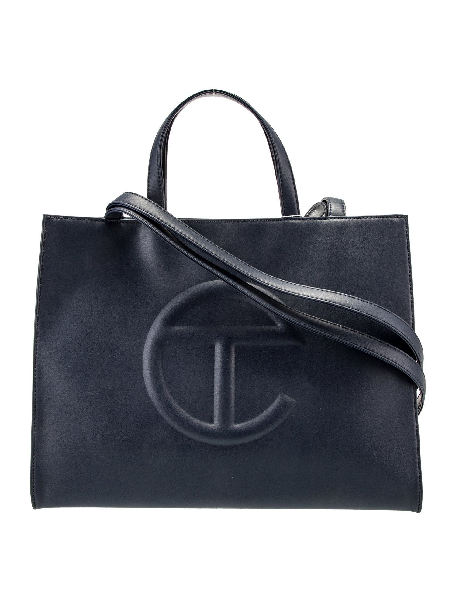 Telfar Small Navy Shopping Bag - Blue Totes, Handbags - WTELG29227 ...