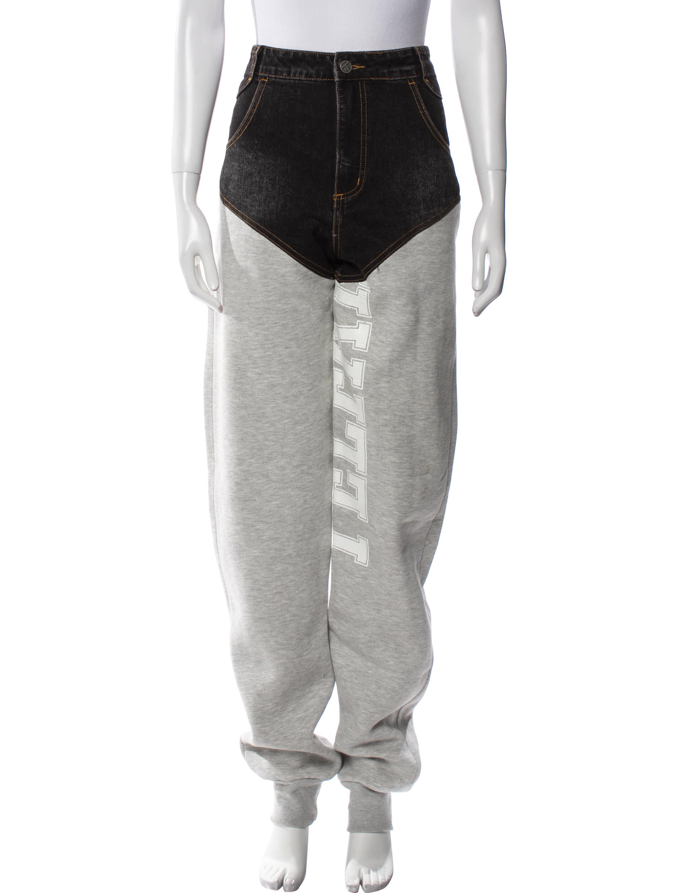 Telfar Skinny Leg Pants - Black, 14" Rise Pants, Clothing - WTELG30540 ...