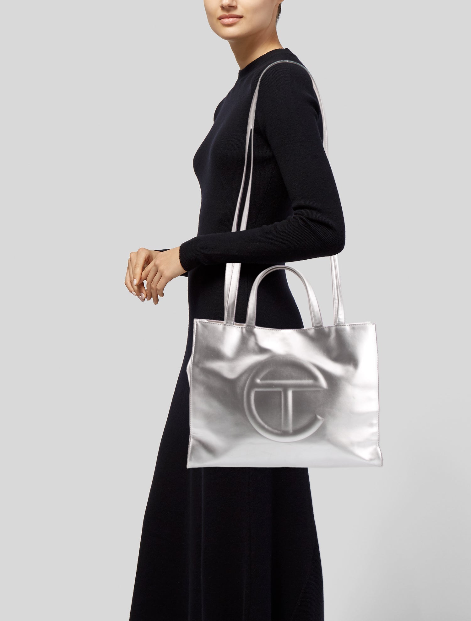 Telfar Medium Pool Blue Shopping Bag - Blue Totes, Handbags ...