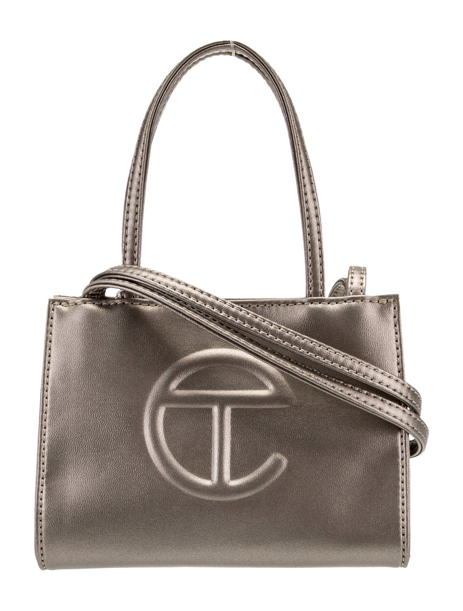 Telfar Vegan Leather Small Tote - Brown Totes, Handbags - WTELG29625 ...