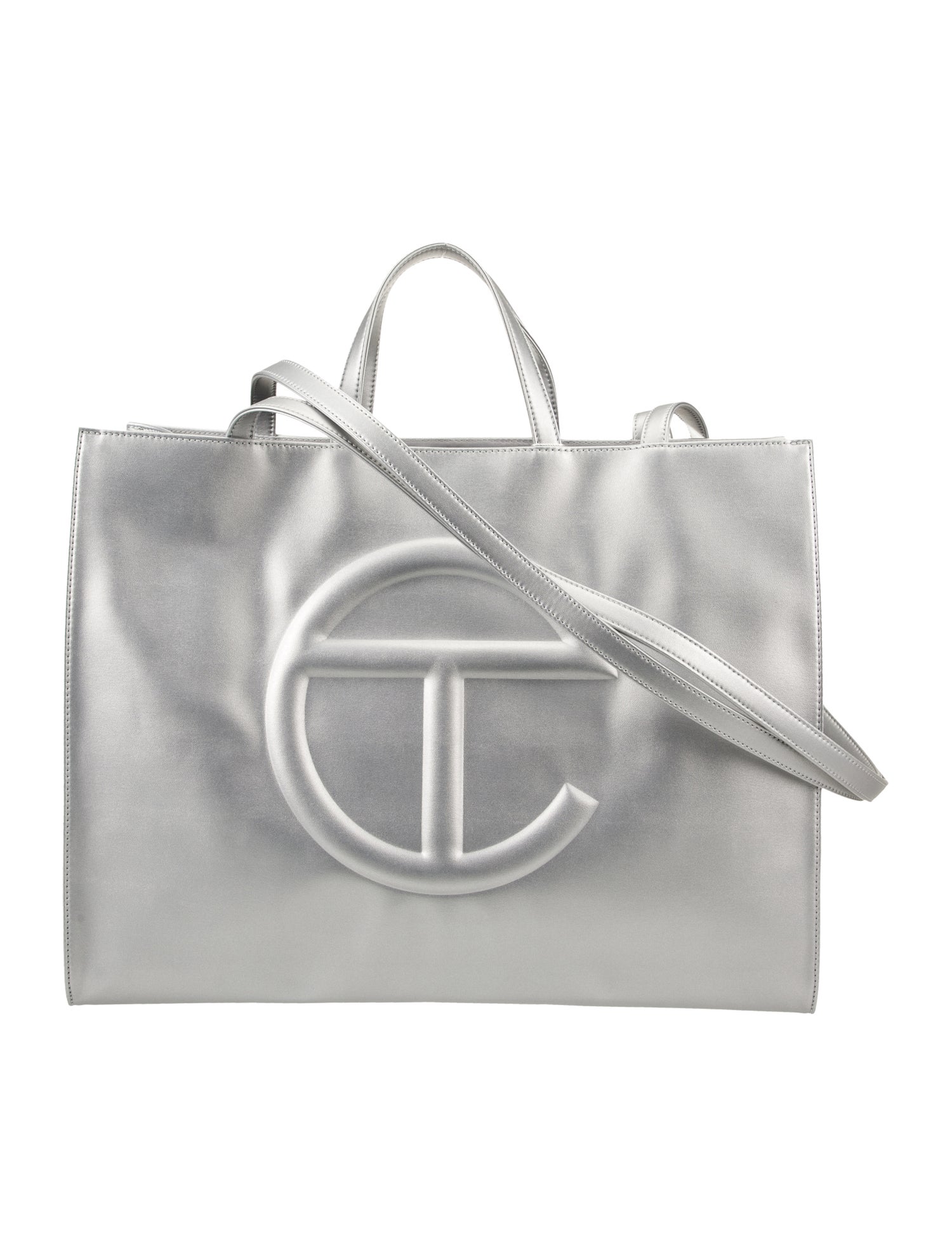 Telfar Vegan Leather Crossbody Bag - Metallic Totes, Handbags ...