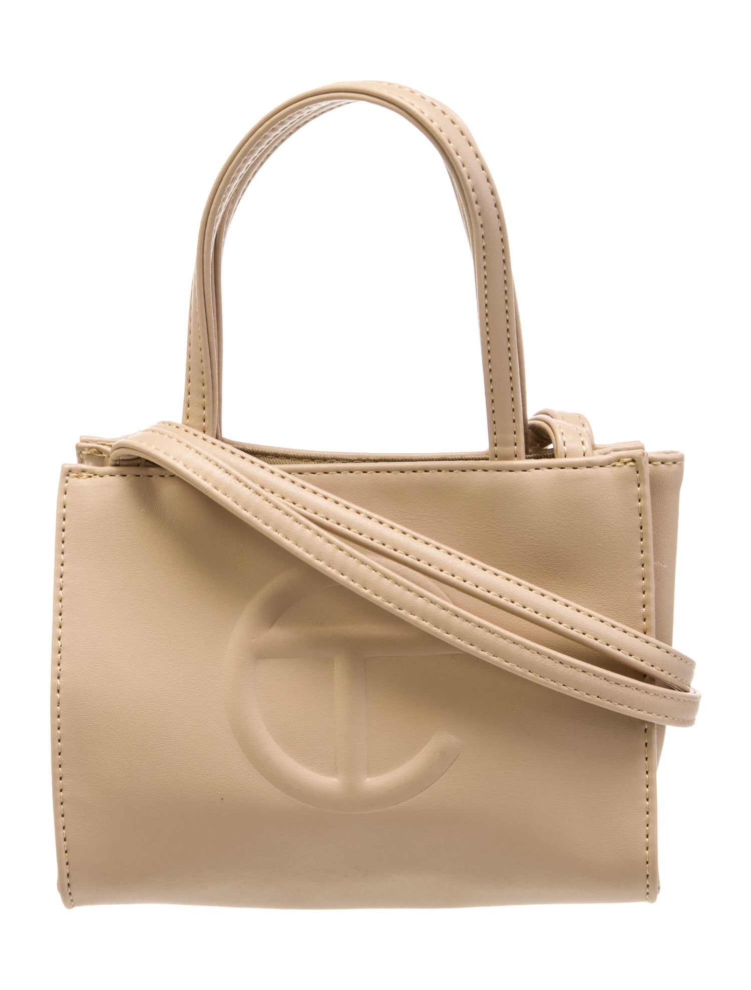Telfar Vegan Leather Crossbody Bag - Neutrals Totes, Handbags ...