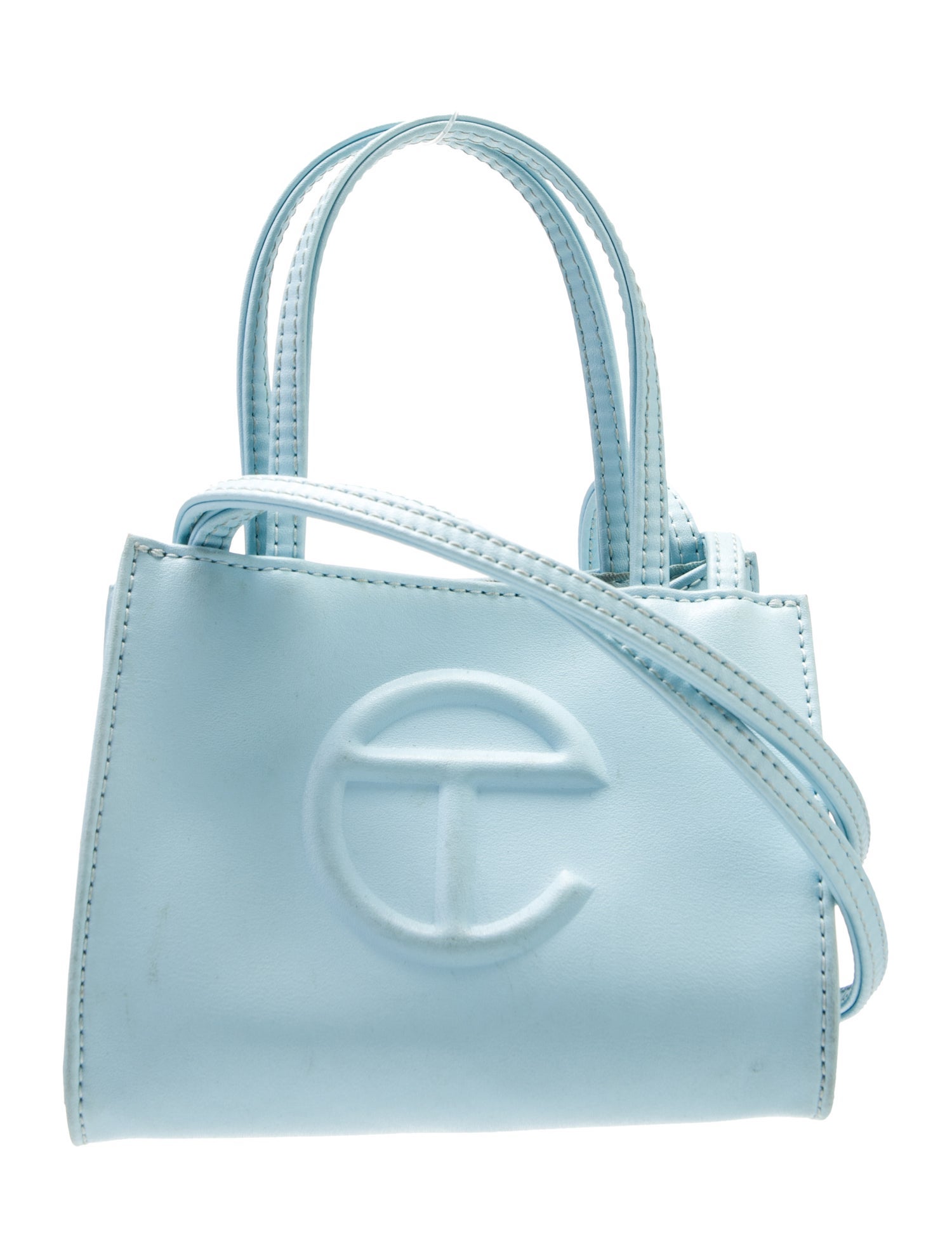 Telfar Vegan Leather Shoulder Bag - Blue Crossbody Bags, Handbags ...